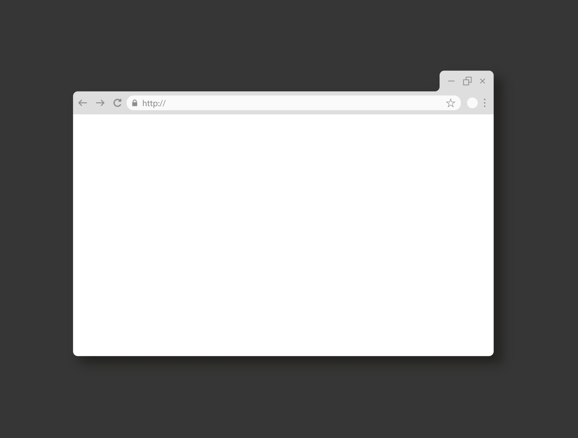 Realistic template of internet browser window. Empty browser page ... Realistic template of internet browser window. Empty browser page ...