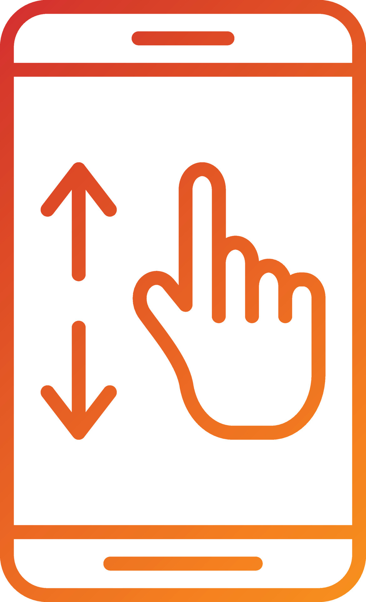 Scrolling Icon Style 5896450 Vector Art At Vecteezy