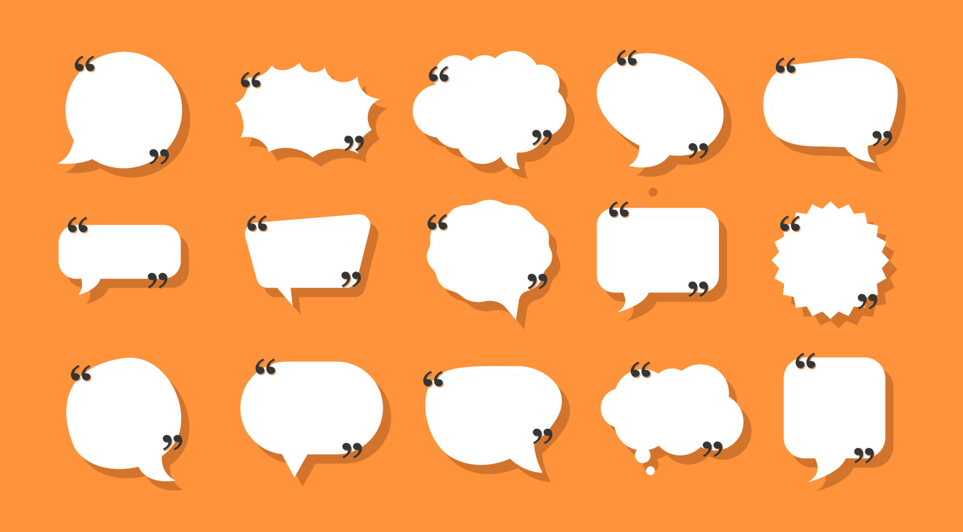 Speech bubble pack template design 5897894 Vector Art at Vecteezy