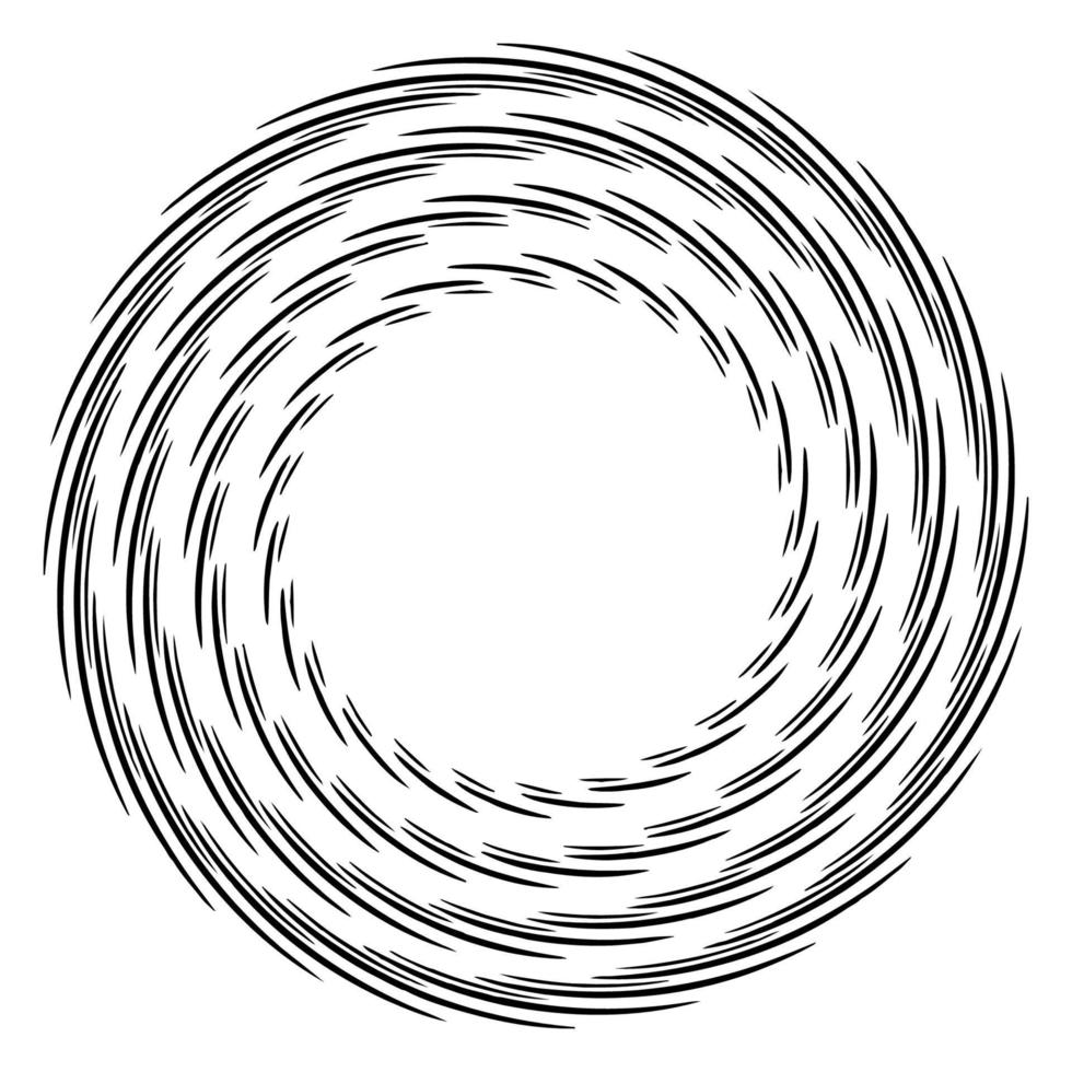 Dotted, dots, speckles abstract concentric circle frame. Spiral, swirl ...