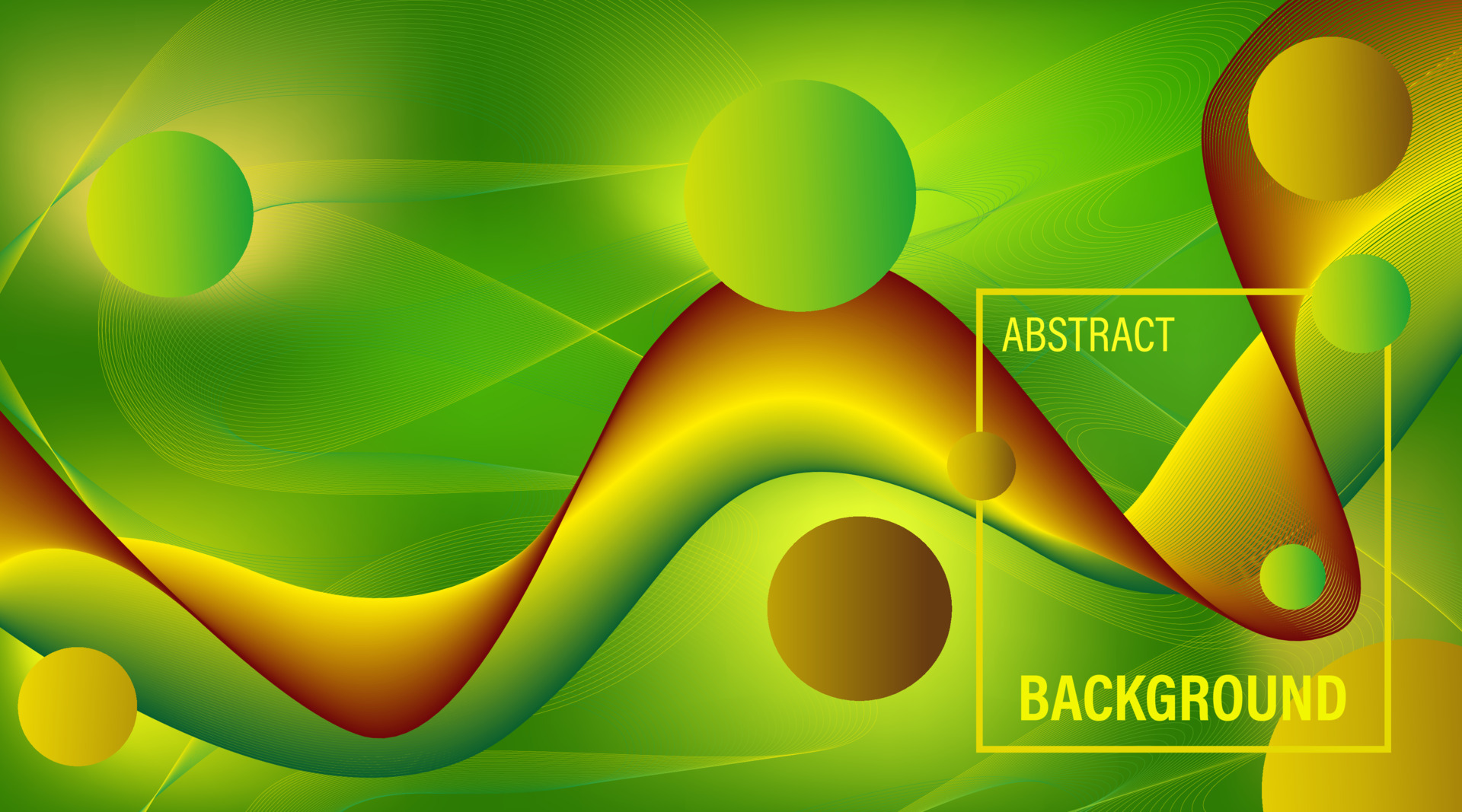 Elegant stylish green wave background with a mix of bright yellow and ... Elegant stylish green wave background with a mix of bright yellow and ...