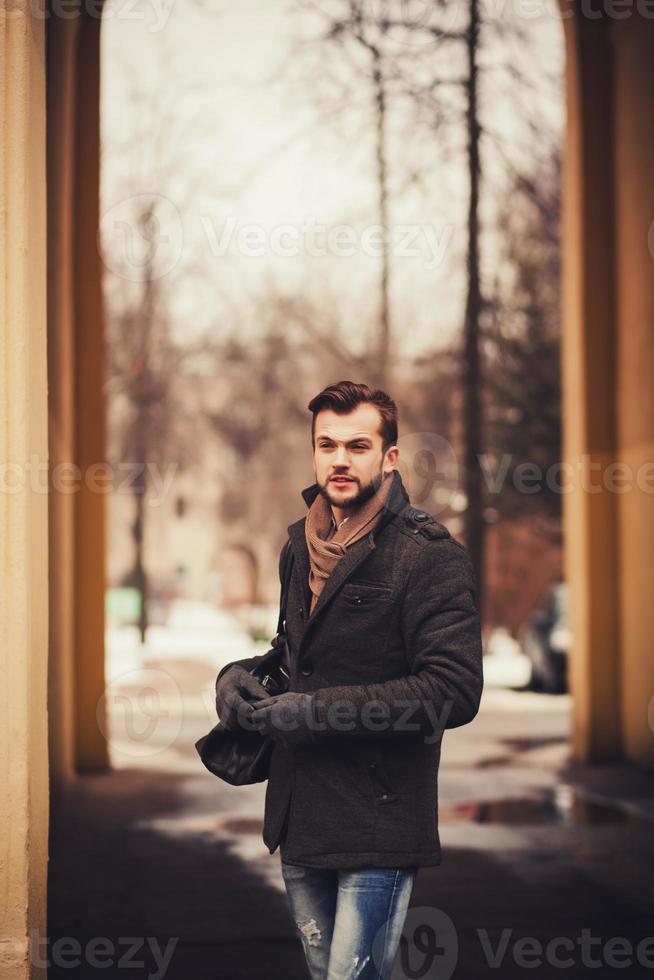 handsome young man outdoor 5910645 Stock Photo at Vecteezy