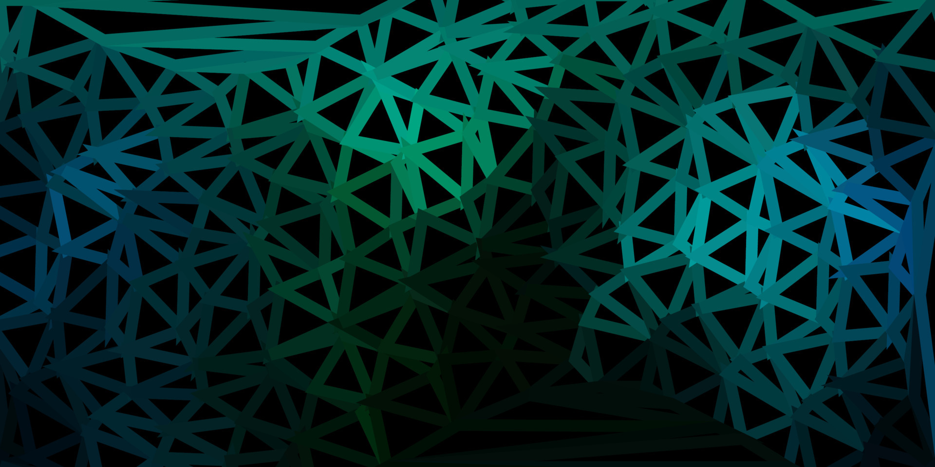 Dark Blue Green Vector Polygonal Backdrop 5914387 Vector Art At Vecteezy