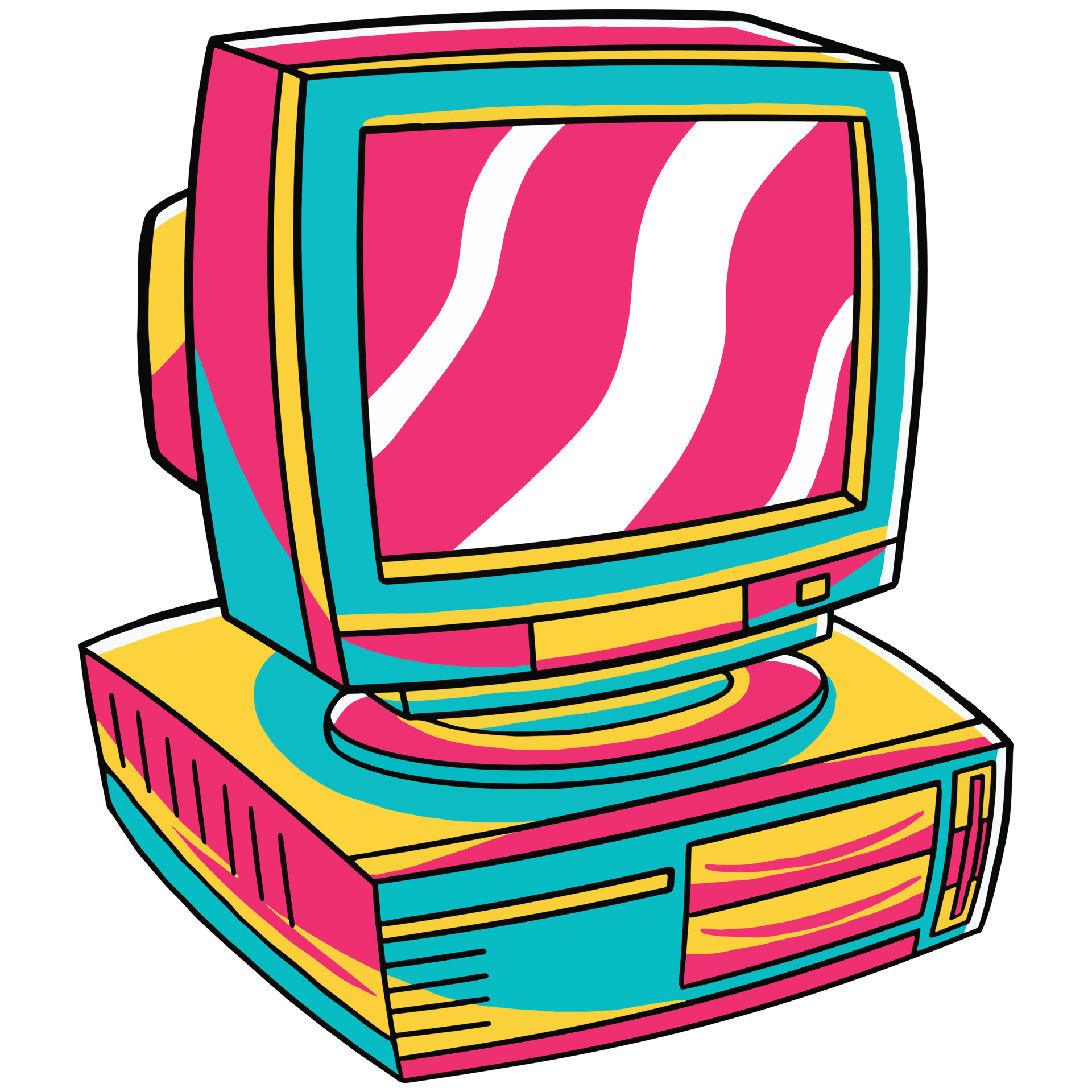 Computer in Flat Design Style 5914739 Vector Art at Vecteezy