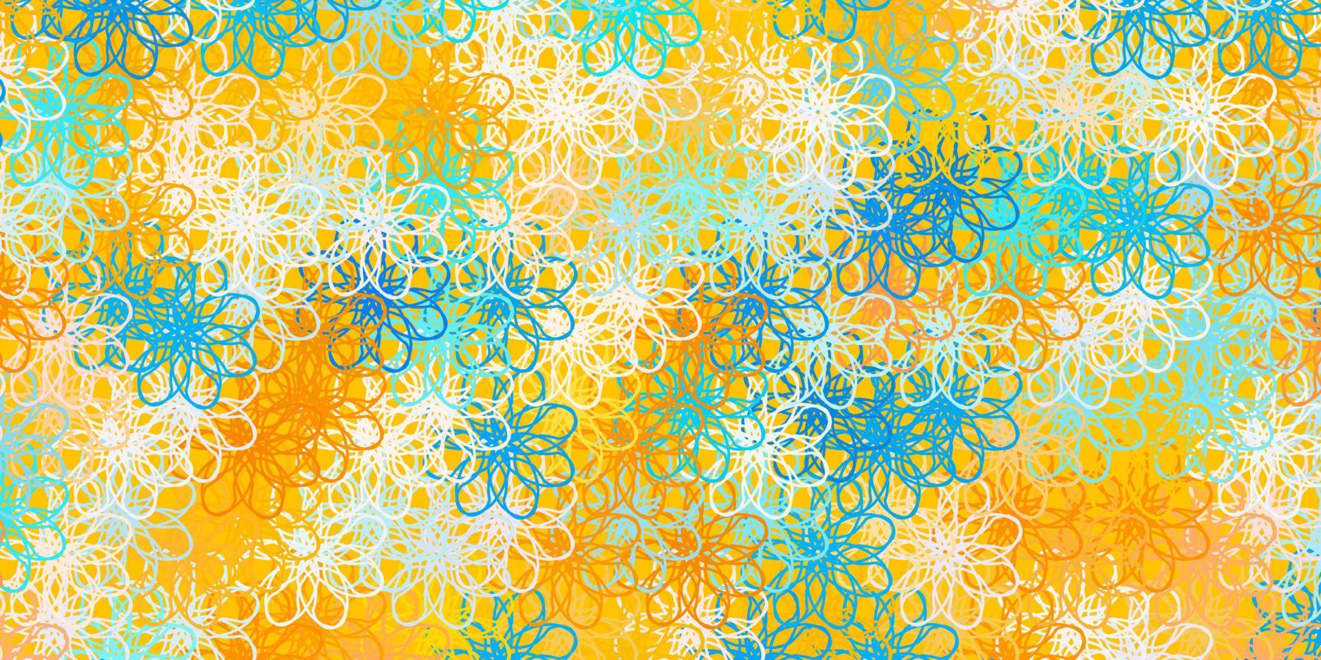 Light Blue Yellow Vector Pattern With Wry Lines 5916522 Vector Art At