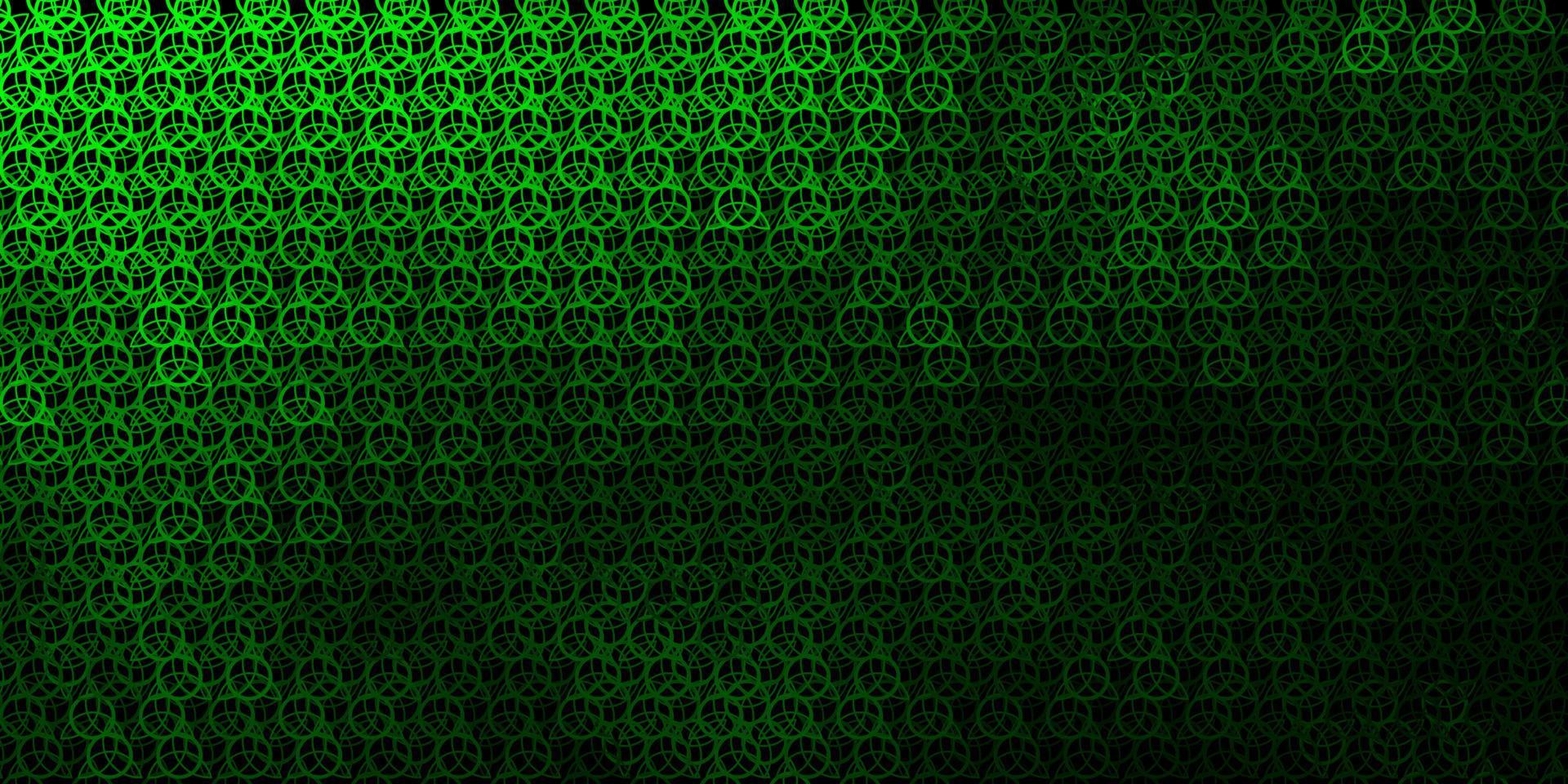 Dark Green vector pattern with magic elements. 5917377 Vector Art at ...