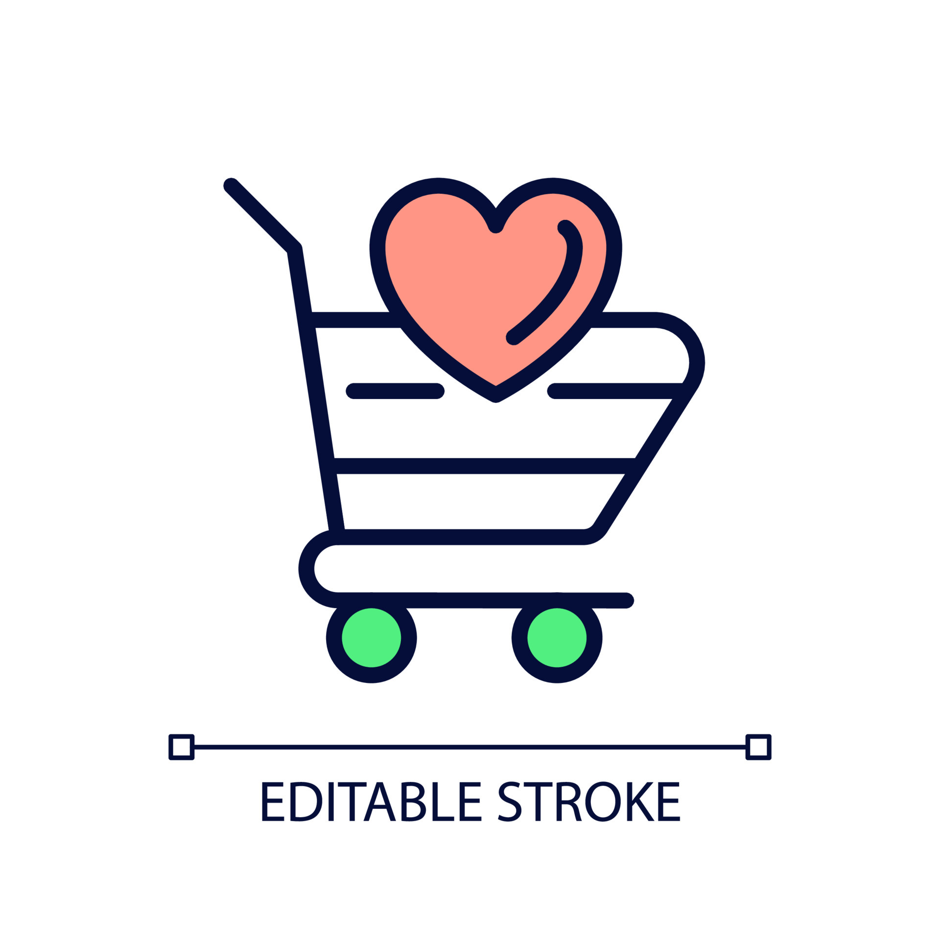 Wish list pixel perfect RGB color icon. Products customers planning to ...