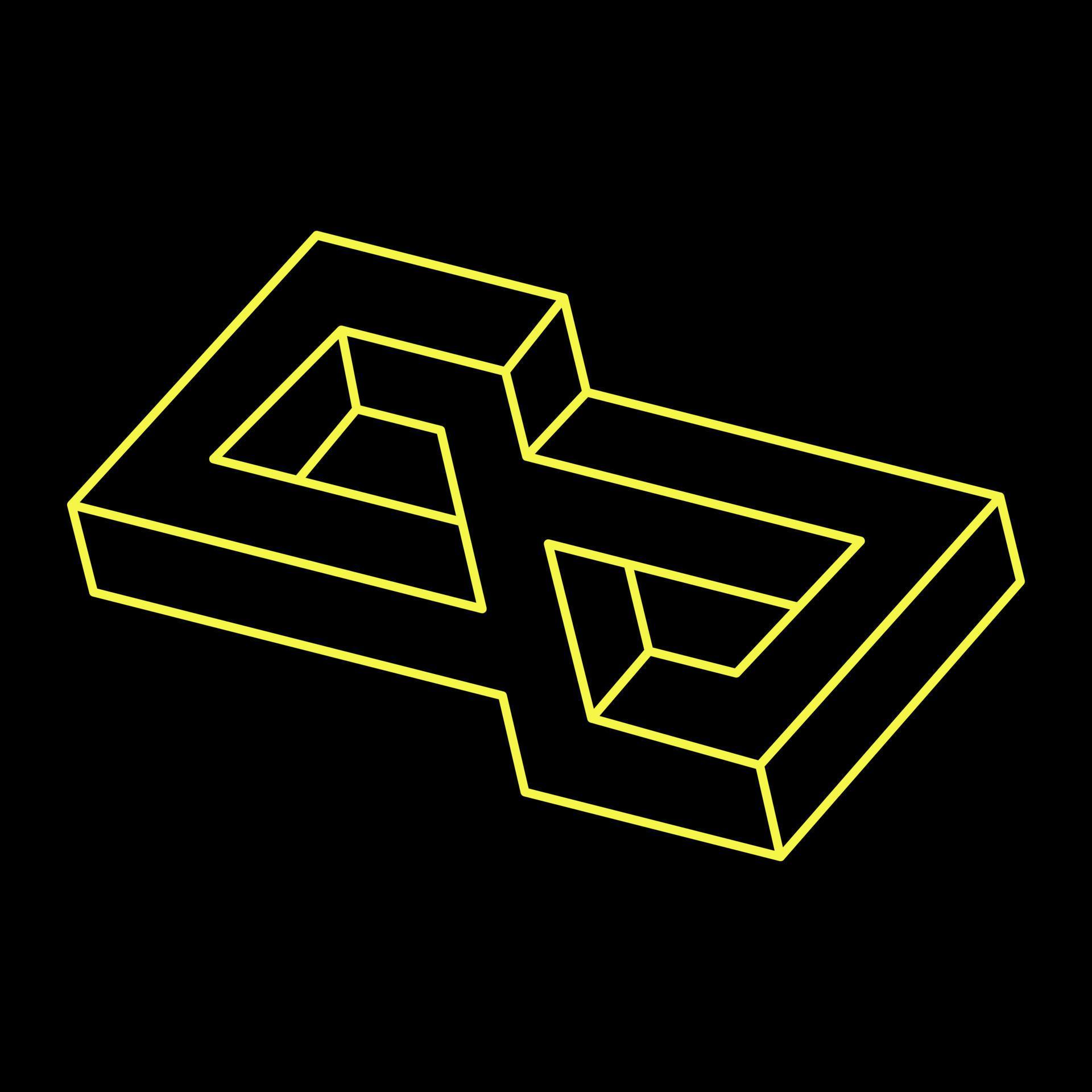 Impossible Shapes Optical Illusion Linear Infinite Object Abstract Eternal Geometric Figure