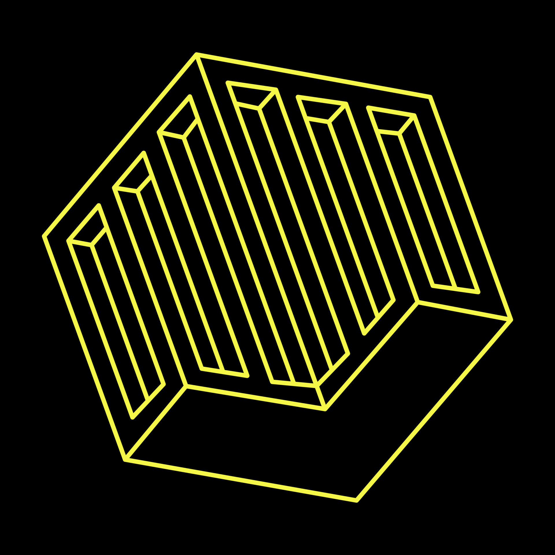 Impossible Shape Web Design Element Optical Illusion Object Line Design Geometric Figures