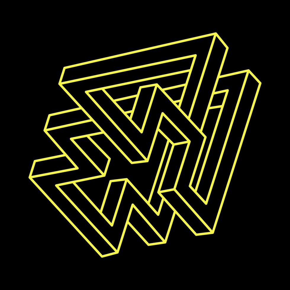 Impossible Shapes Sacred Geometry Figures Optical Illusion Abstract