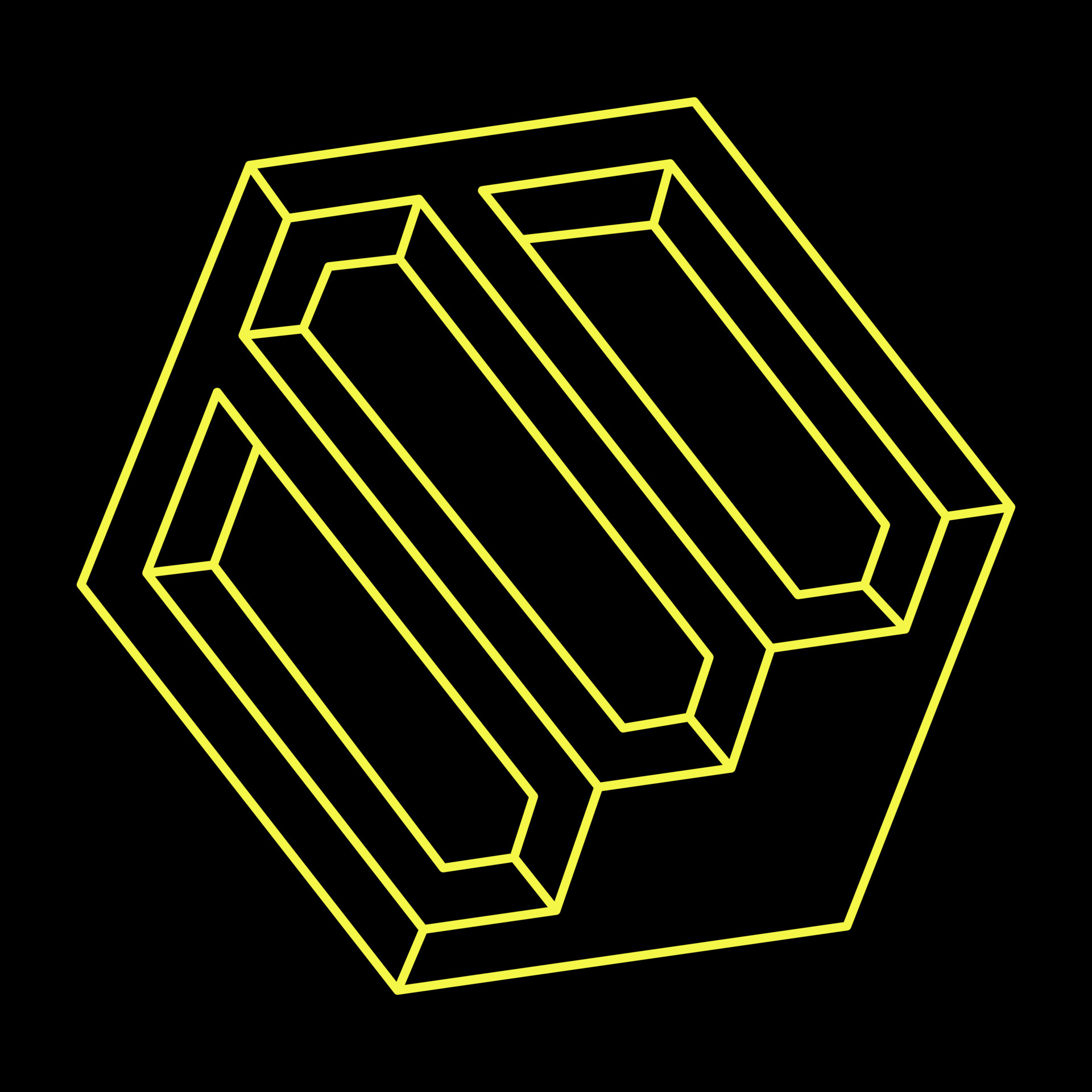 Impossible Shape Web Design Element Optical Illusion Object Line Design Geometric Figure