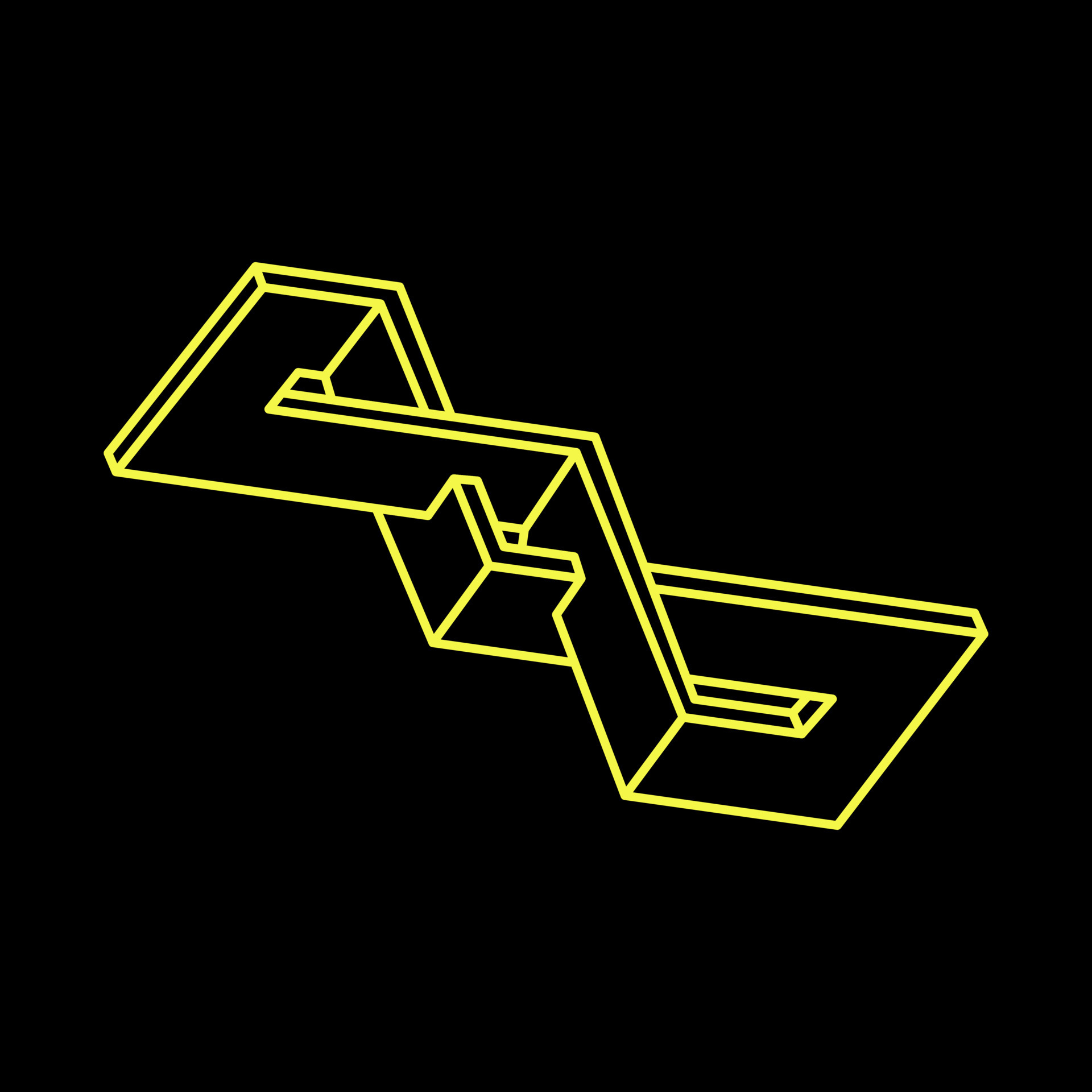 Impossible Shapes Optical Illusion Linear Infinite Object Abstract Eternal Geometric Figure