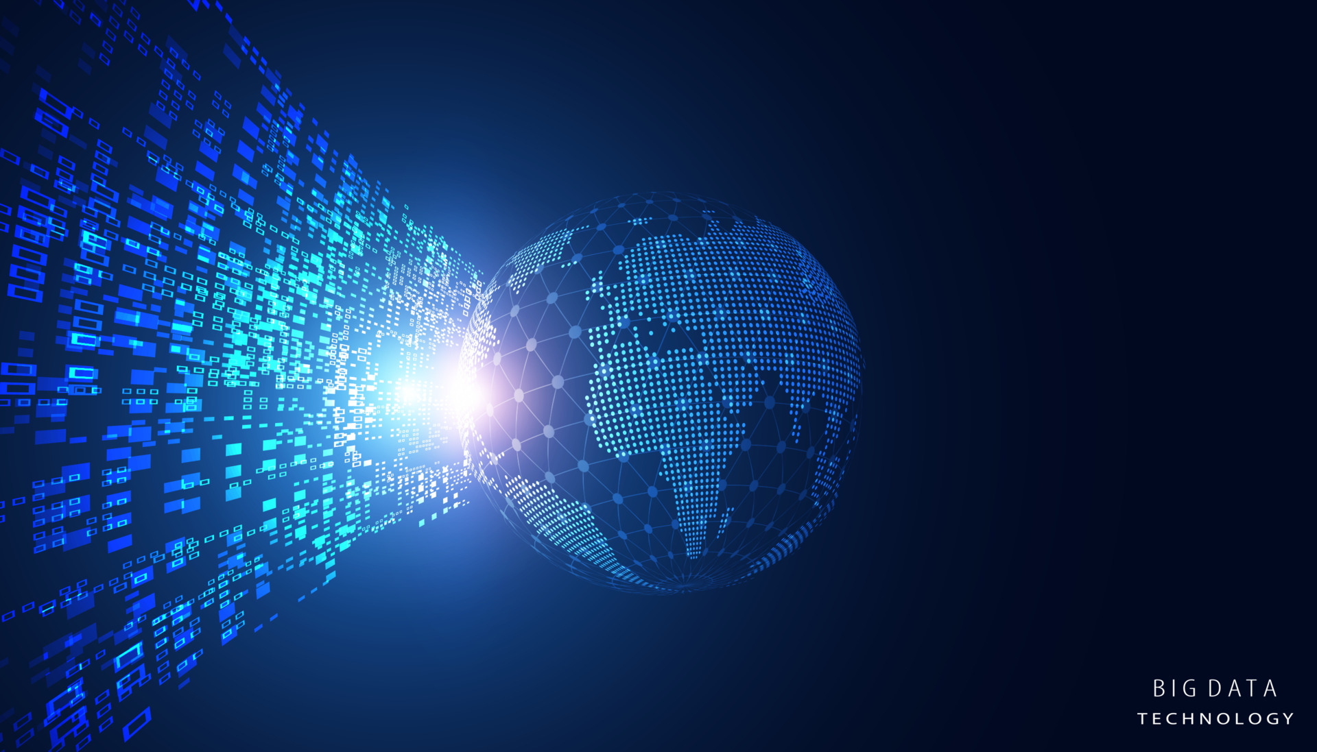 Abstract Global Dot Network Connection And Communication Futuristic On