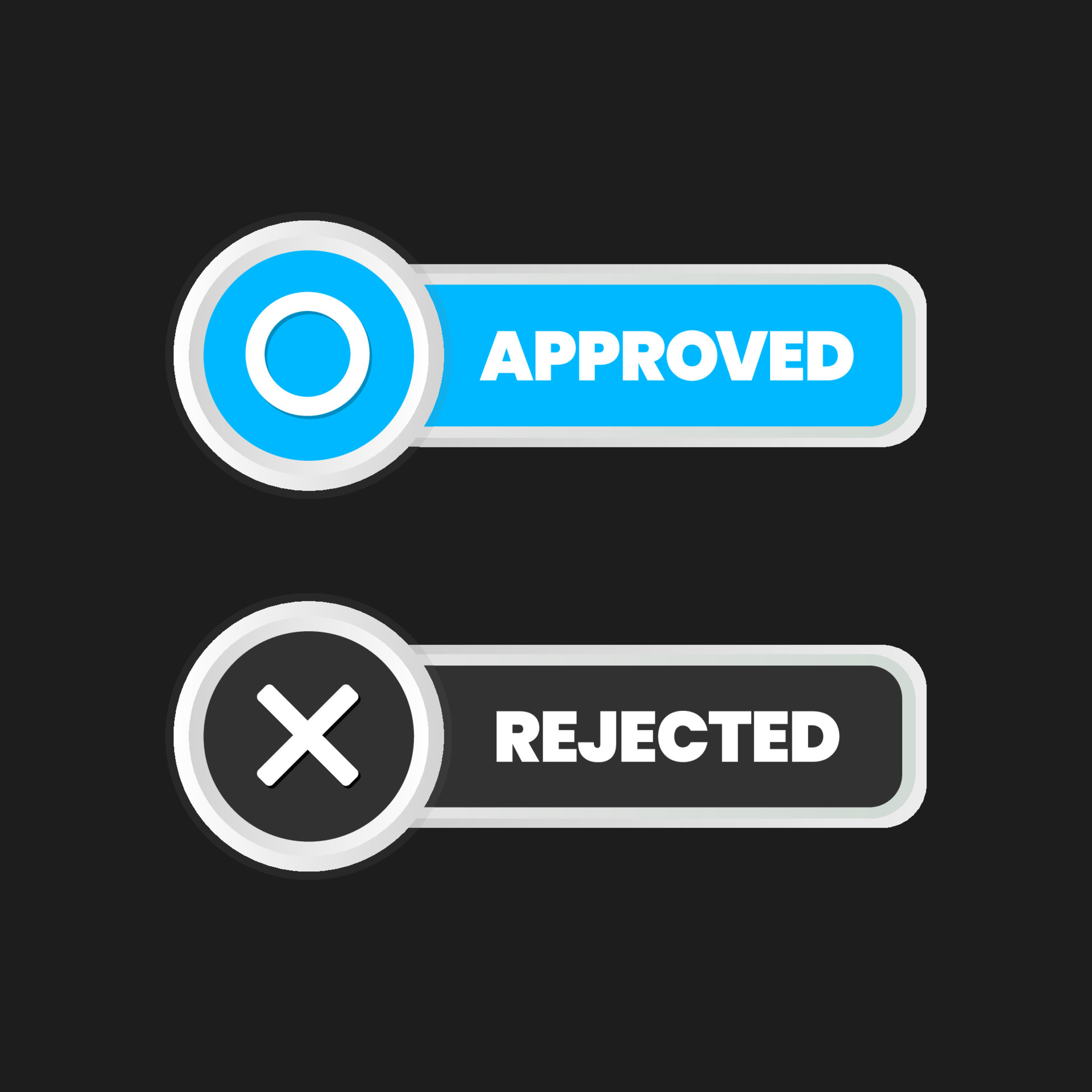 Accept Reject Icons