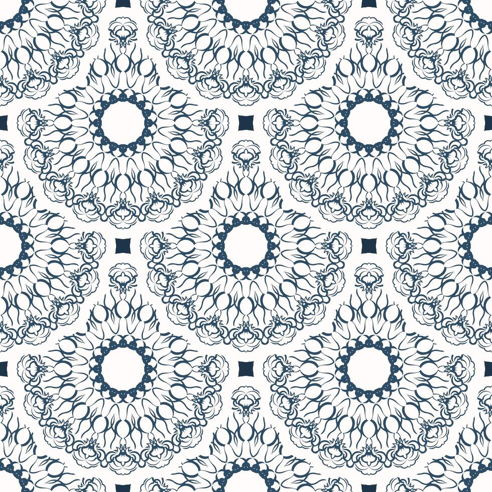 Endless background with retro patterns. Background with white and blue ...