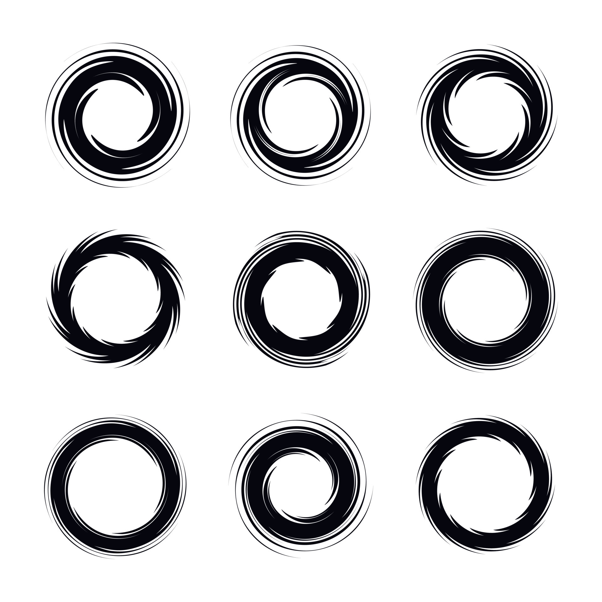 Abstract Circular Vector Set 5939728 Vector Art at Vecteezy
