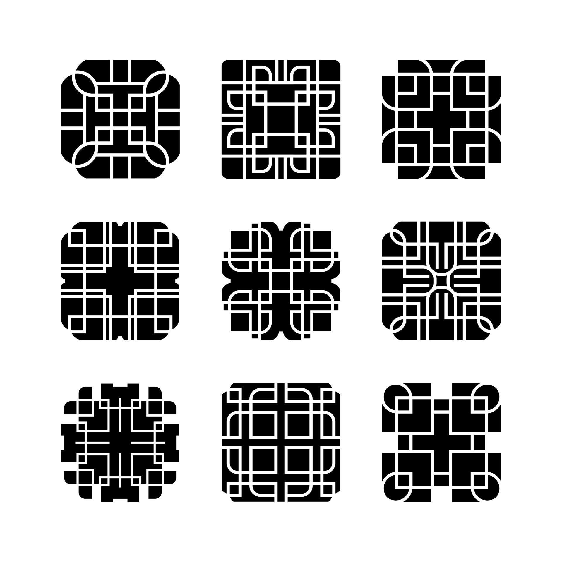 Abstract Shape Element Set 5939799 Vector Art at Vecteezy