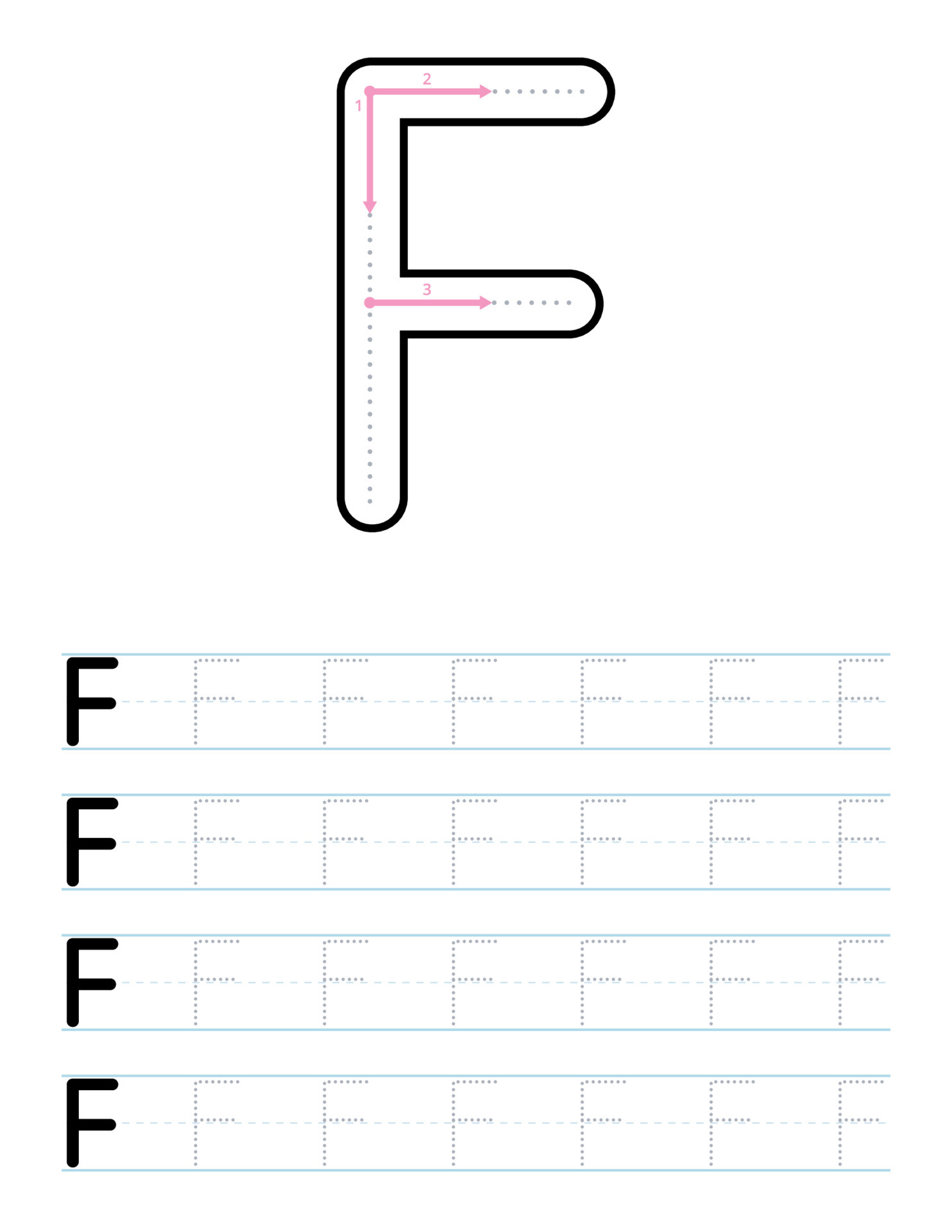 Tracing Capital Letters Worksheet - Worksheets Printable Free