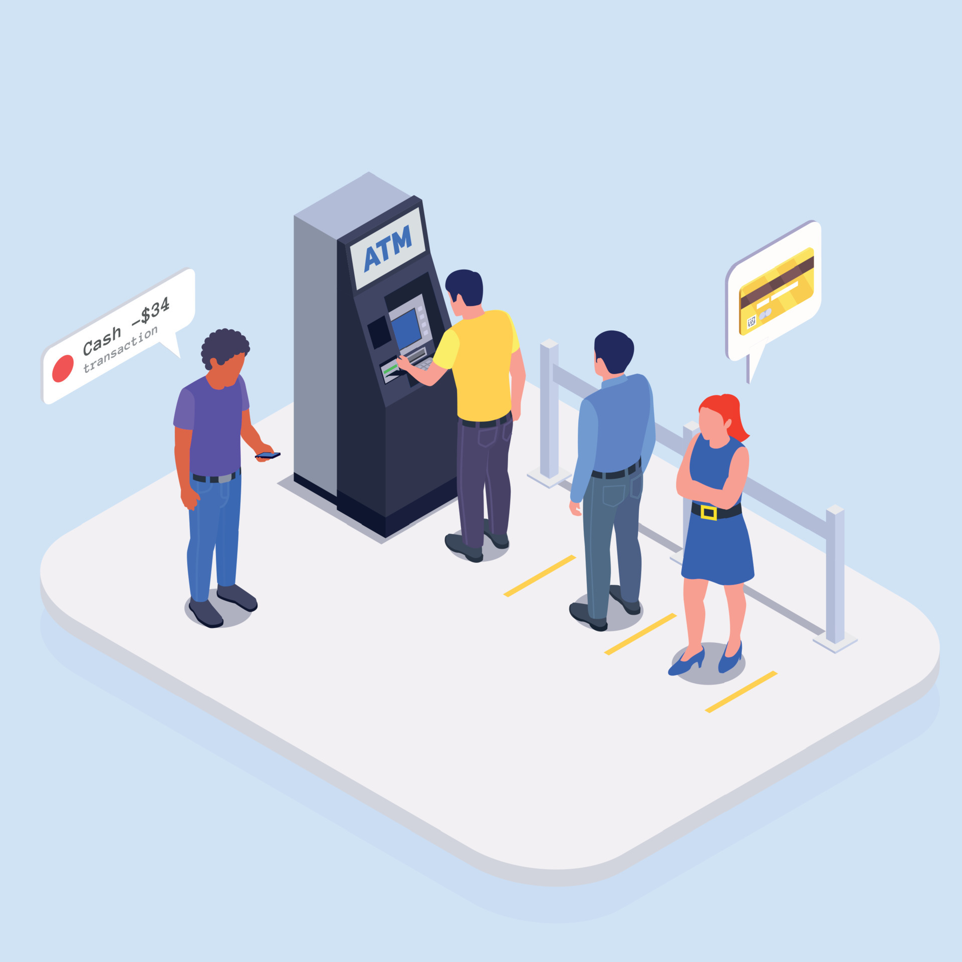 People Using Interfaces Isometric Composition 5964106 Vector Art at ... People Using Interfaces Isometric Composition 5964106 Vector Art at ...