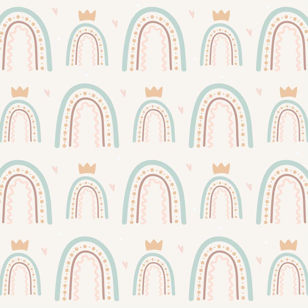 cute rainbow pattern 5968541 Vector Art at Vecteezy