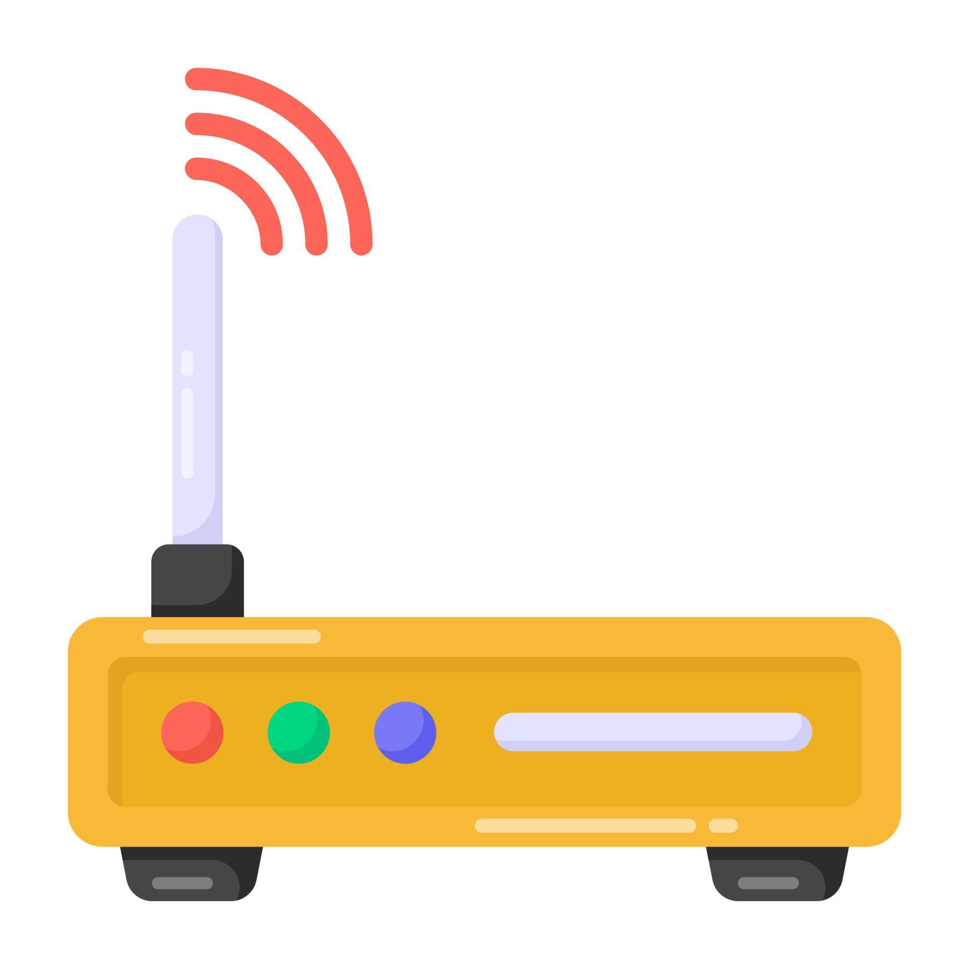 Modem In Flat Style Editable Vector Internet Device 5972494 Vector Art At Vecteezy