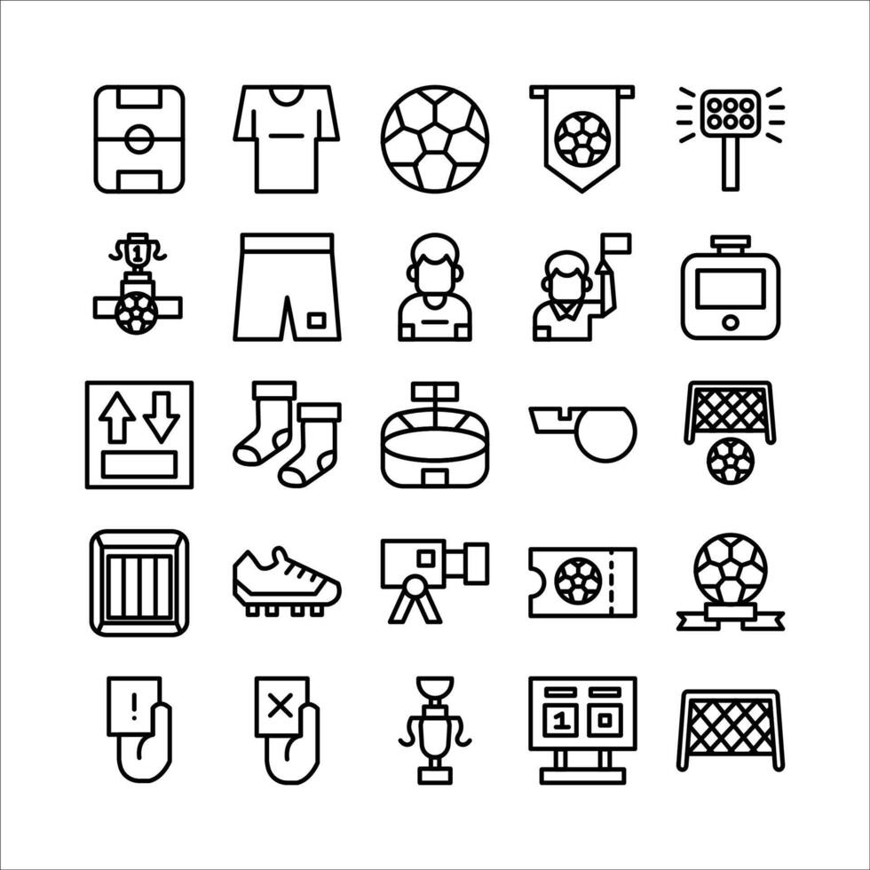 Stadium icon set vector line for website, mobile app, presentation ...