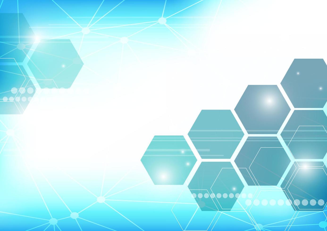 Abstract technology background with hexagons.Creative digital Hi-tech art template.Graphic ...