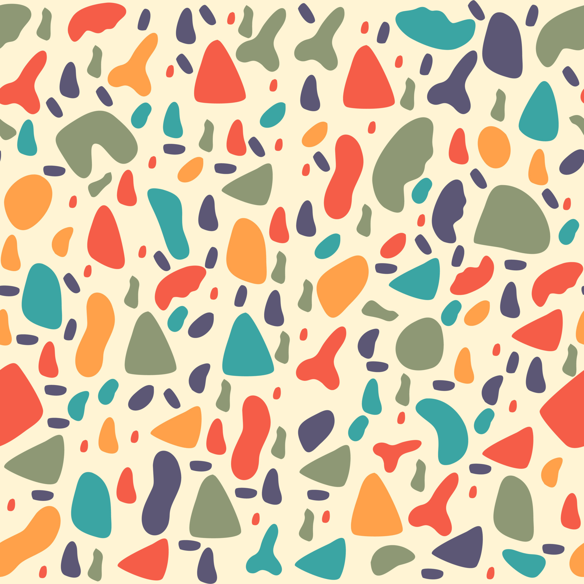 Terrazzo abstract colorful seamless pattern background 6033986 Vector ...