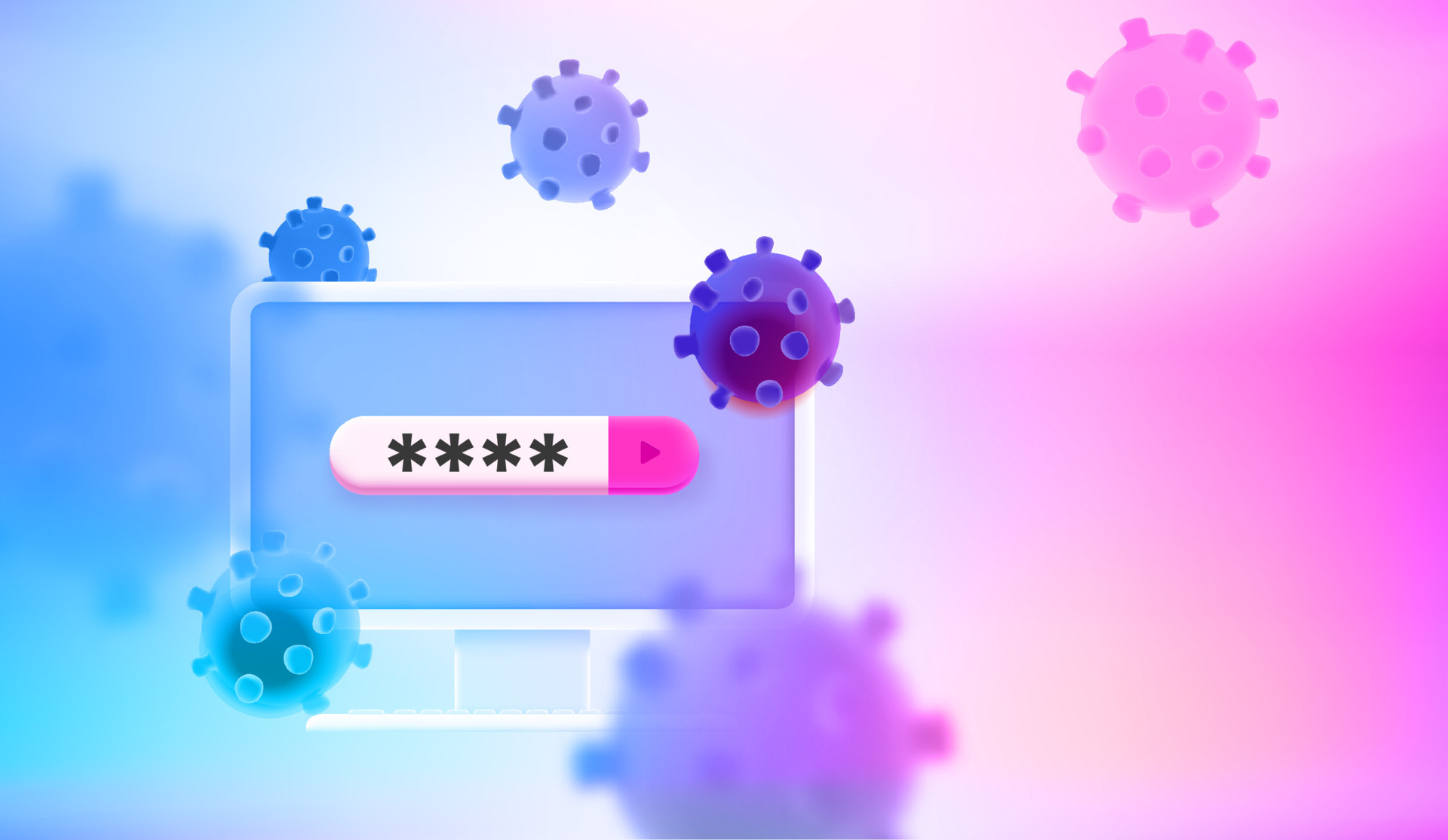 Computer Protected By Password 3d Vector Concept 6041031 Vector Art At Vecteezy