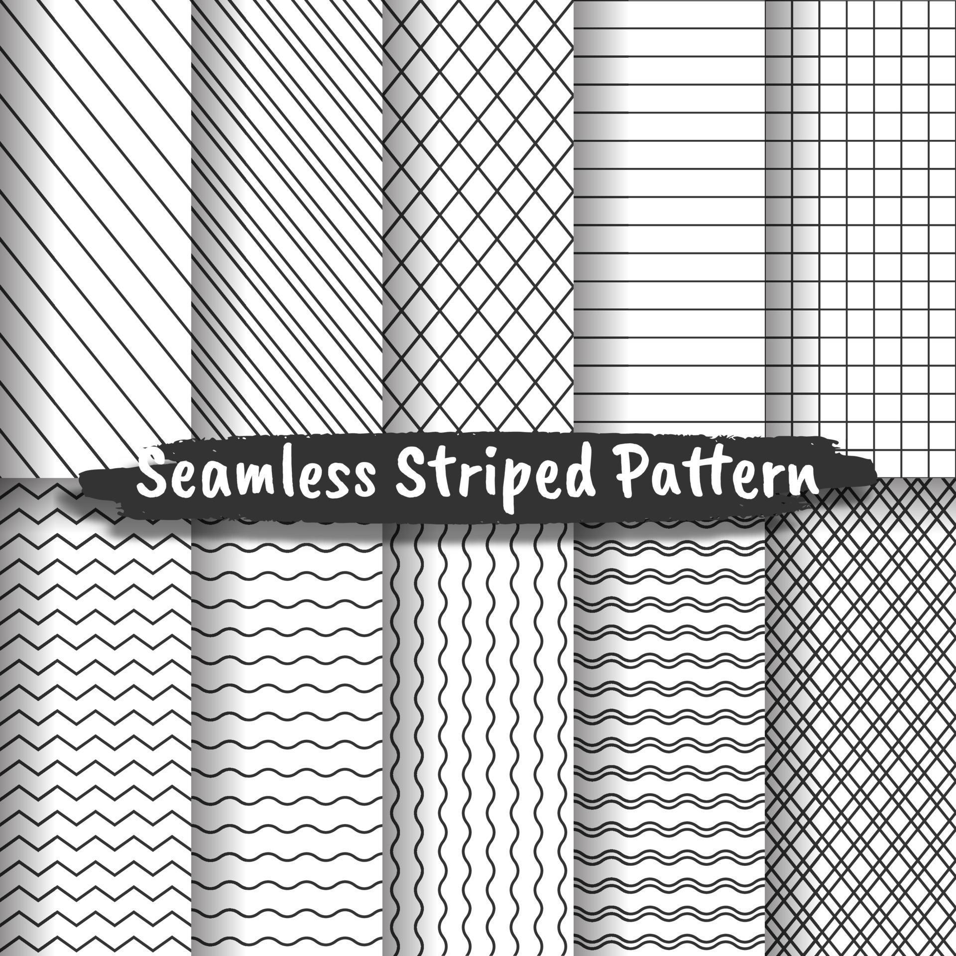 Collection of seamless stripe patterns 6045800 Vector Art at Vecteezy