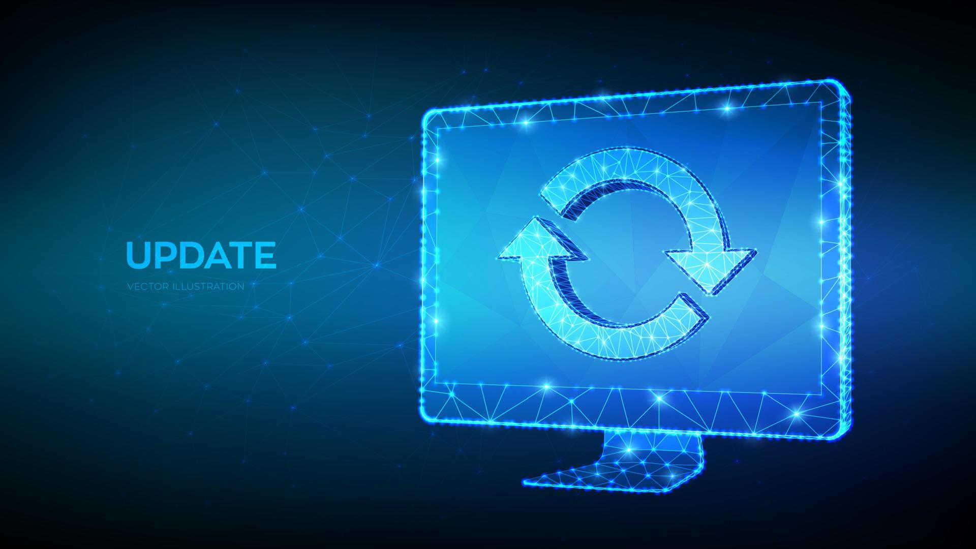 Update Synchronization Processing Concept Abstract Low Polygonal