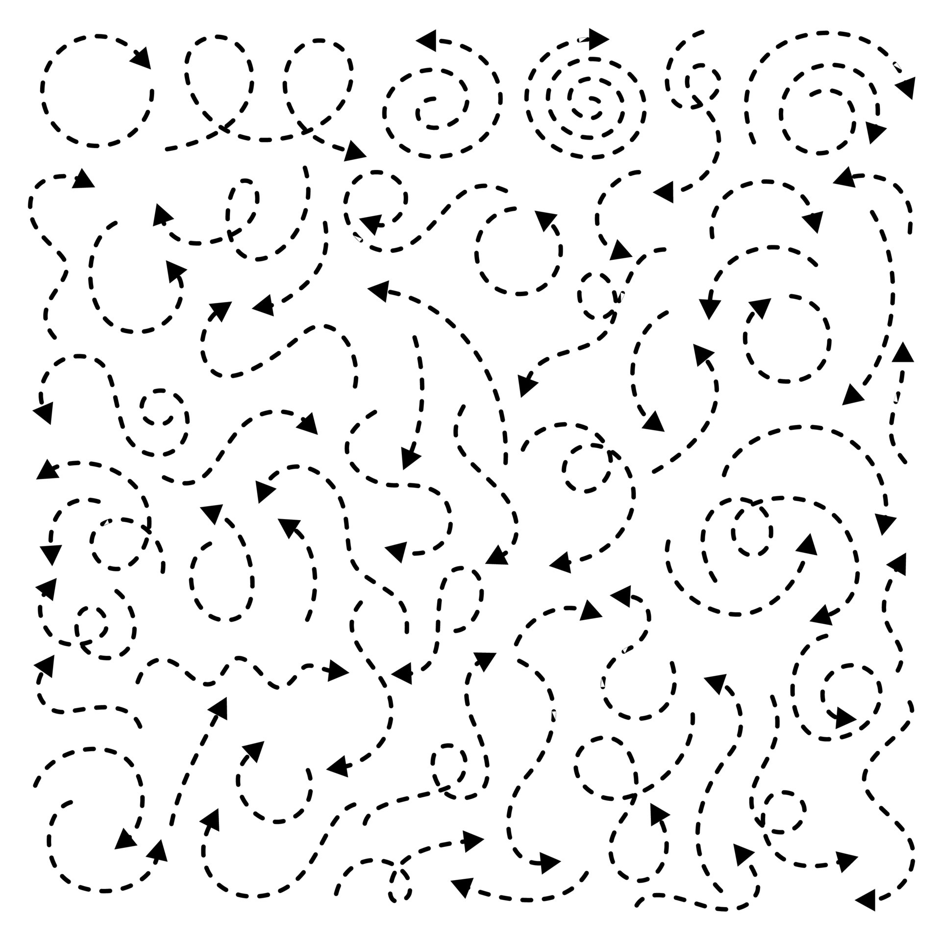 Set of hand drawn dashed arrows 6051390 Vector Art at Vecteezy Set of hand drawn dashed arrows 6051390 Vector Art at Vecteezy