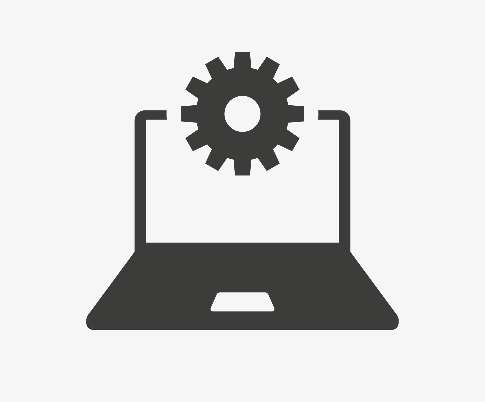 Automation vector icon isolated on white background. Automatization ...