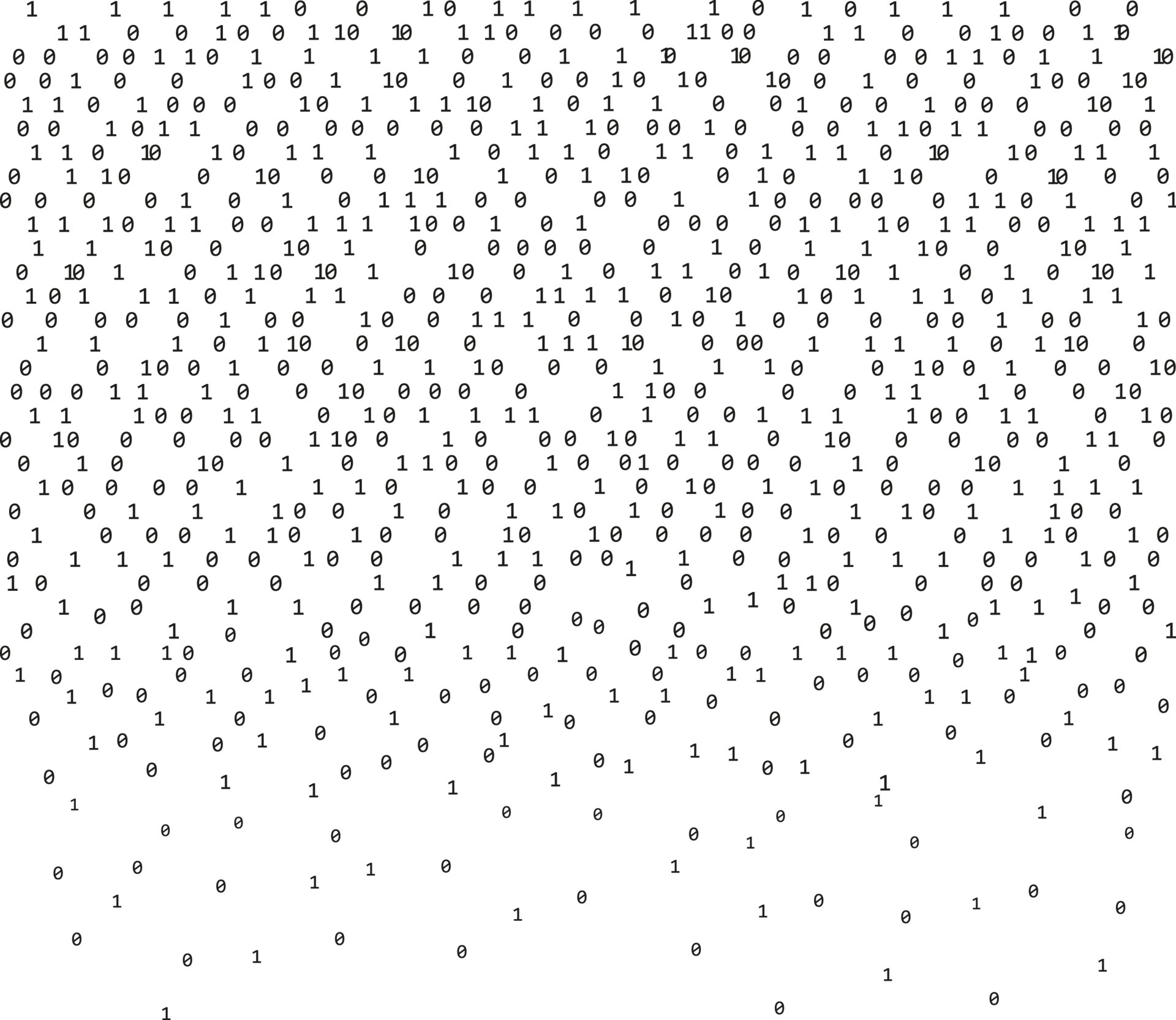 Binary code zero one matrix white background. Technology connection ... Binary code zero one matrix white background. Technology connection ...