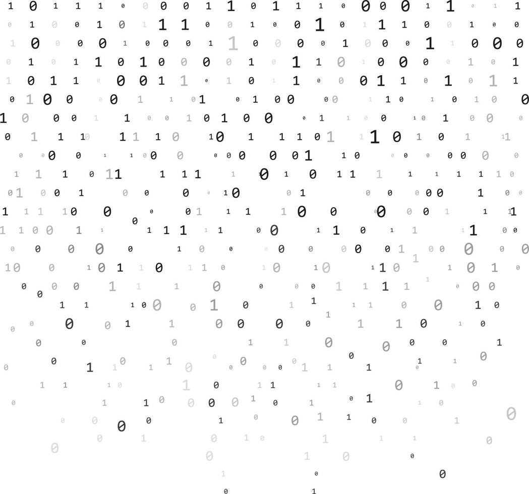 Binary Code Zero One Matrix White Background Technology Connection