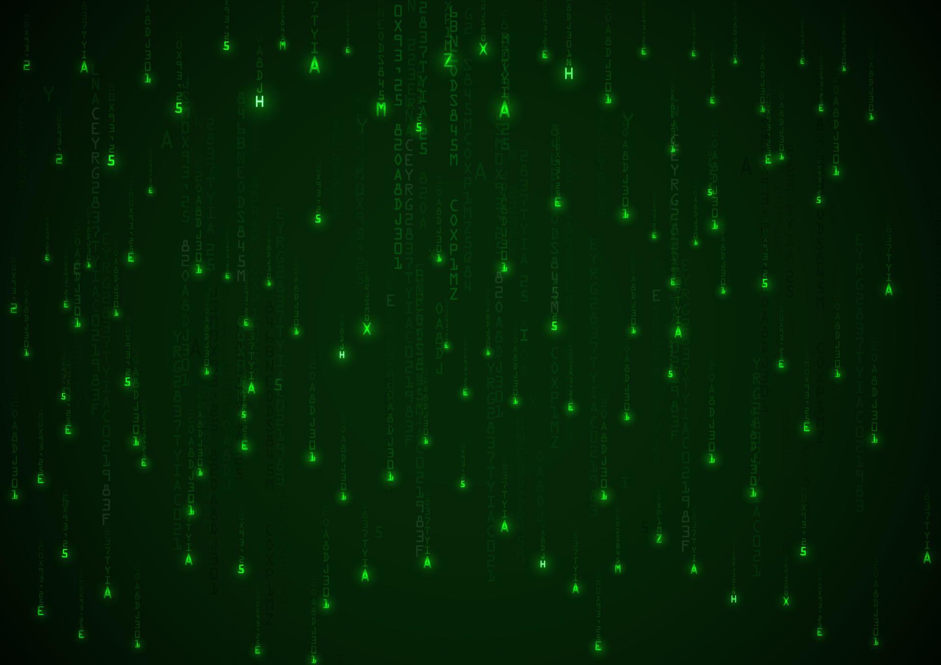 Technology binary background. Binary on green background 6060338 Vector Art at Vecteezy