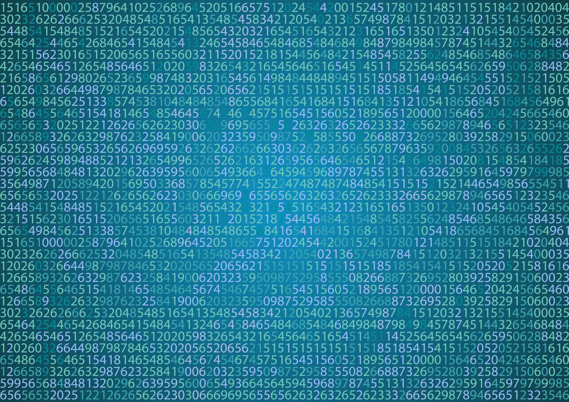 Technology binary background. Binary on blue background 6060339 Vector ...