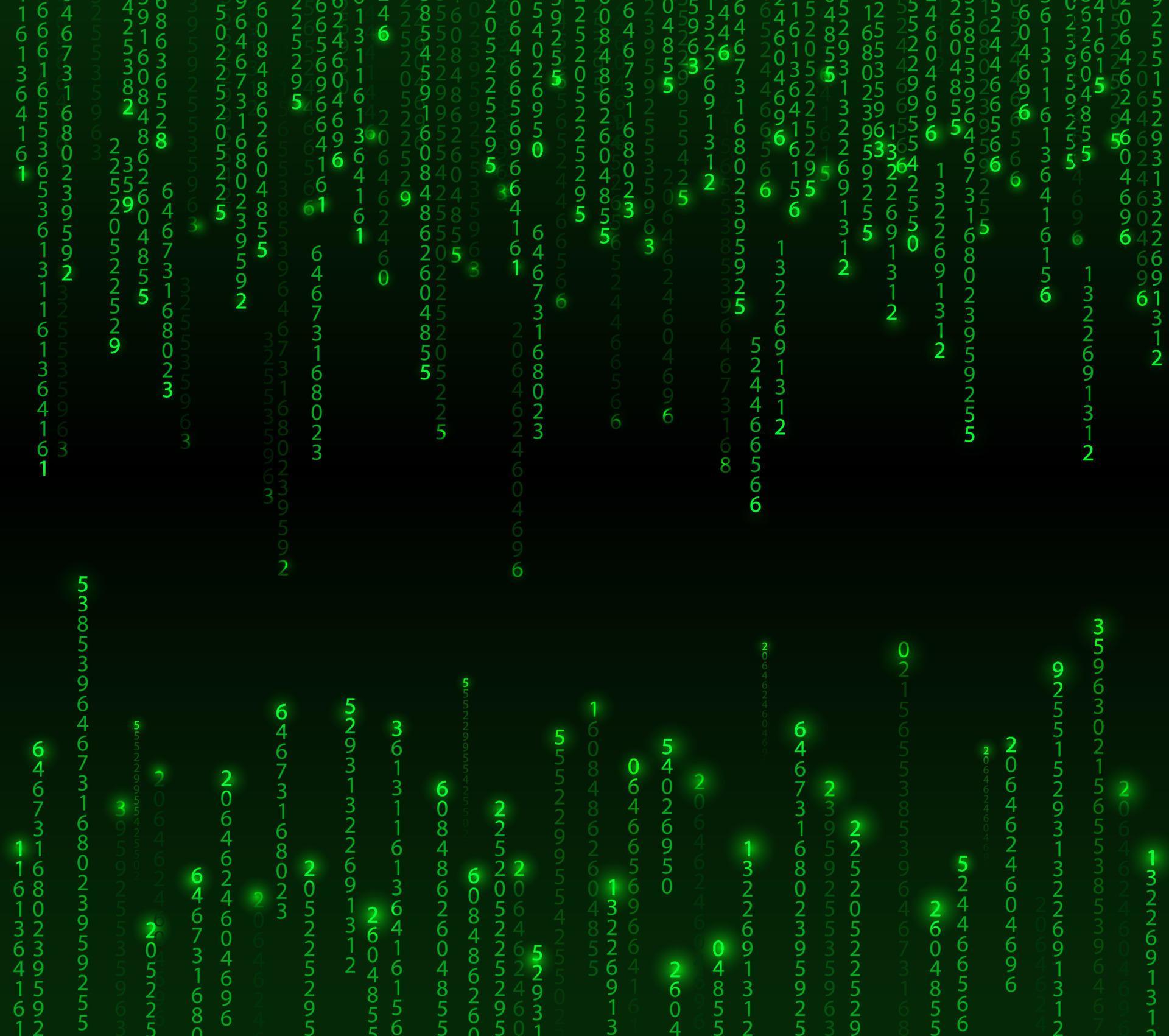 Technology binary background. Binary on green background 6060342 Vector Art at Vecteezy