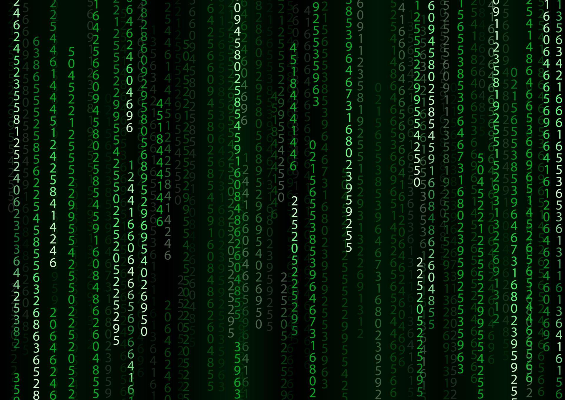 Technology binary background. Binary on green background 6060387 Vector Art at Vecteezy