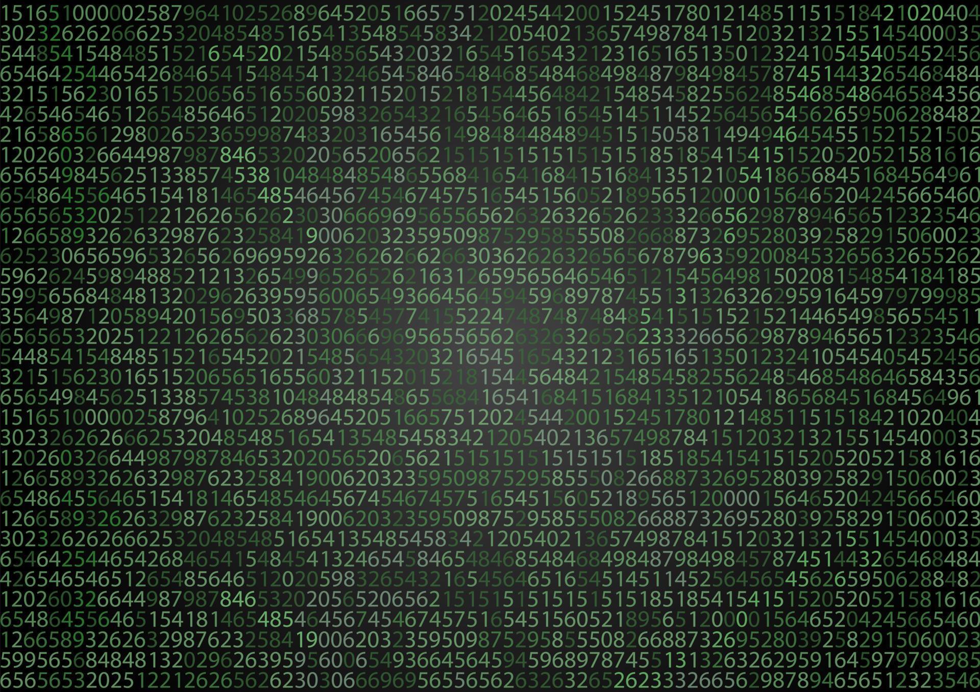 Technology binary background. Binary on green background 6060481 Vector Art at Vecteezy
