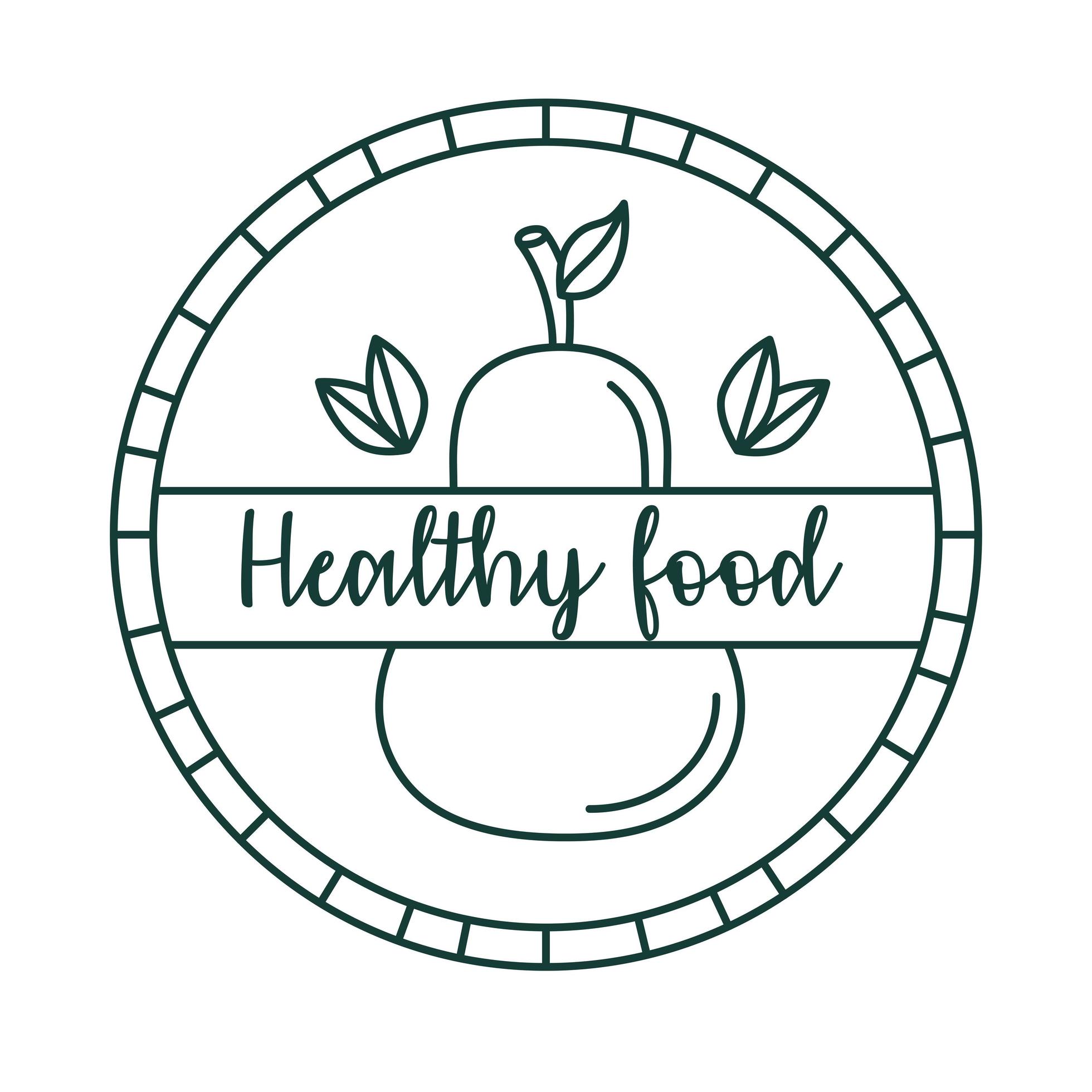 label healthy food 6060866 Vector Art at Vecteezy
