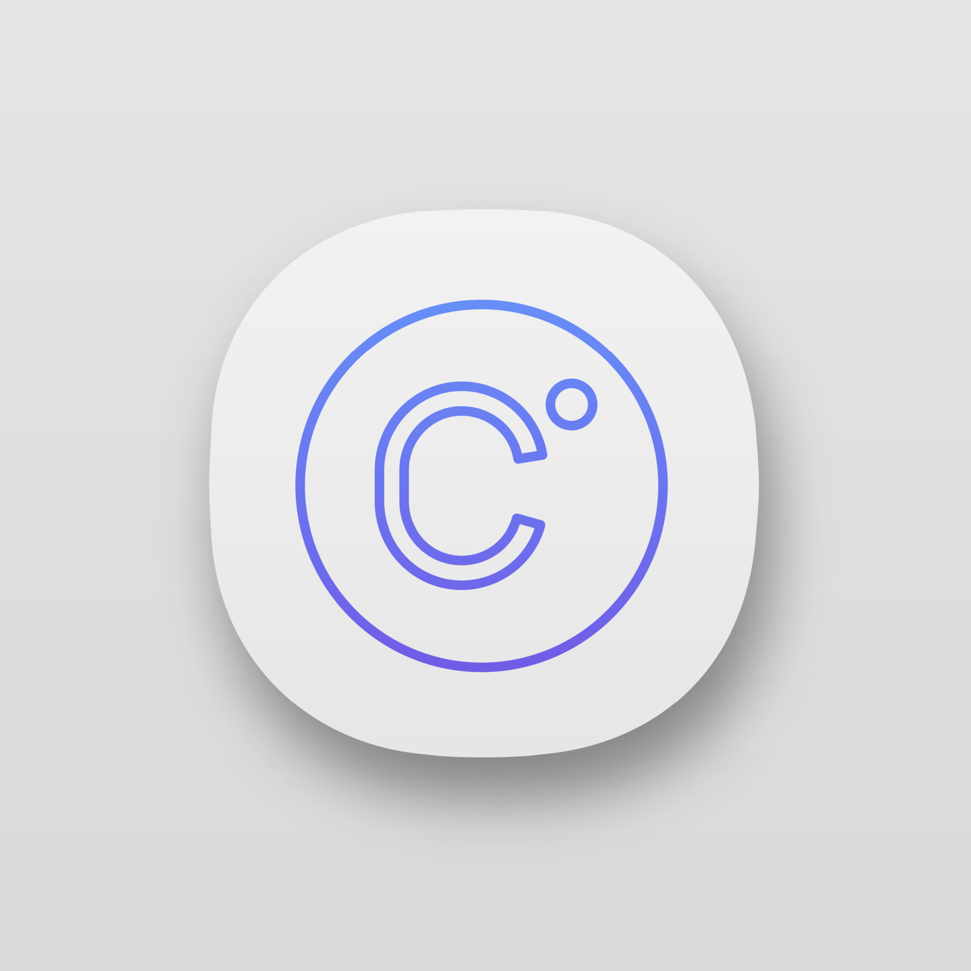 icono de la aplicación de temperatura de grados centígrados. escala ... icono de la aplicación de temperatura de grados centígrados. escala ...