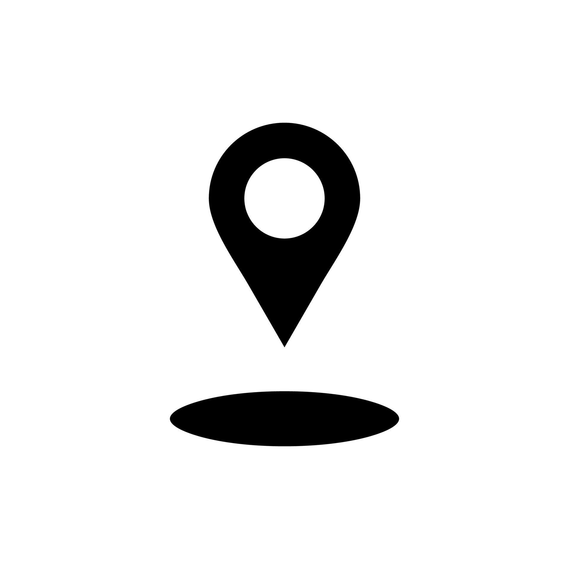 Gps Map Navigation Direction Solid Icon Vector Illustration Logo
