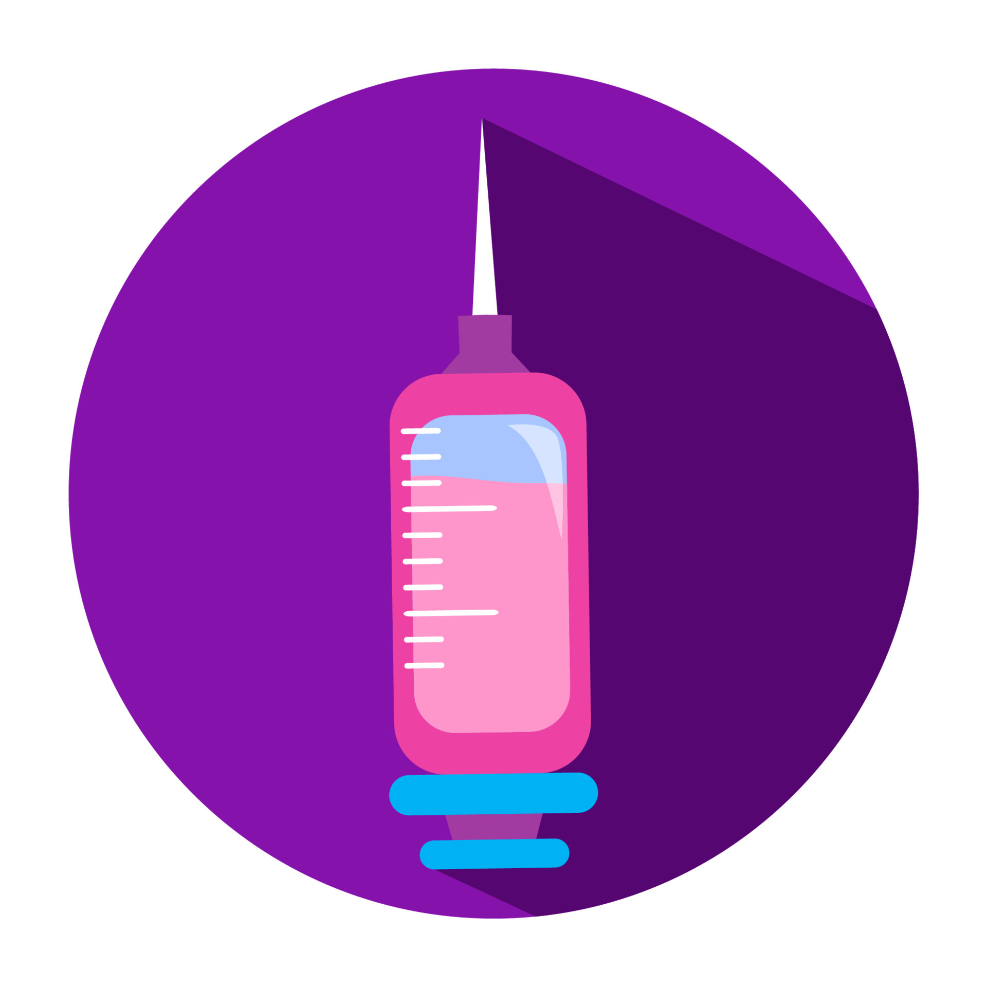 Cute Inject Icon For Medicine Symbol On Purple Background 6077803 cute-inject-icon-for-medicine-symbol-on-purple-background-6077803