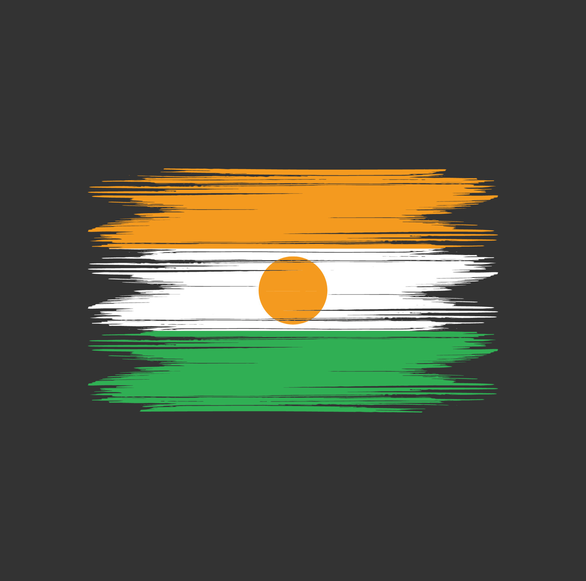Niger Flag Brush 6078497 Vector Art at Vecteezy