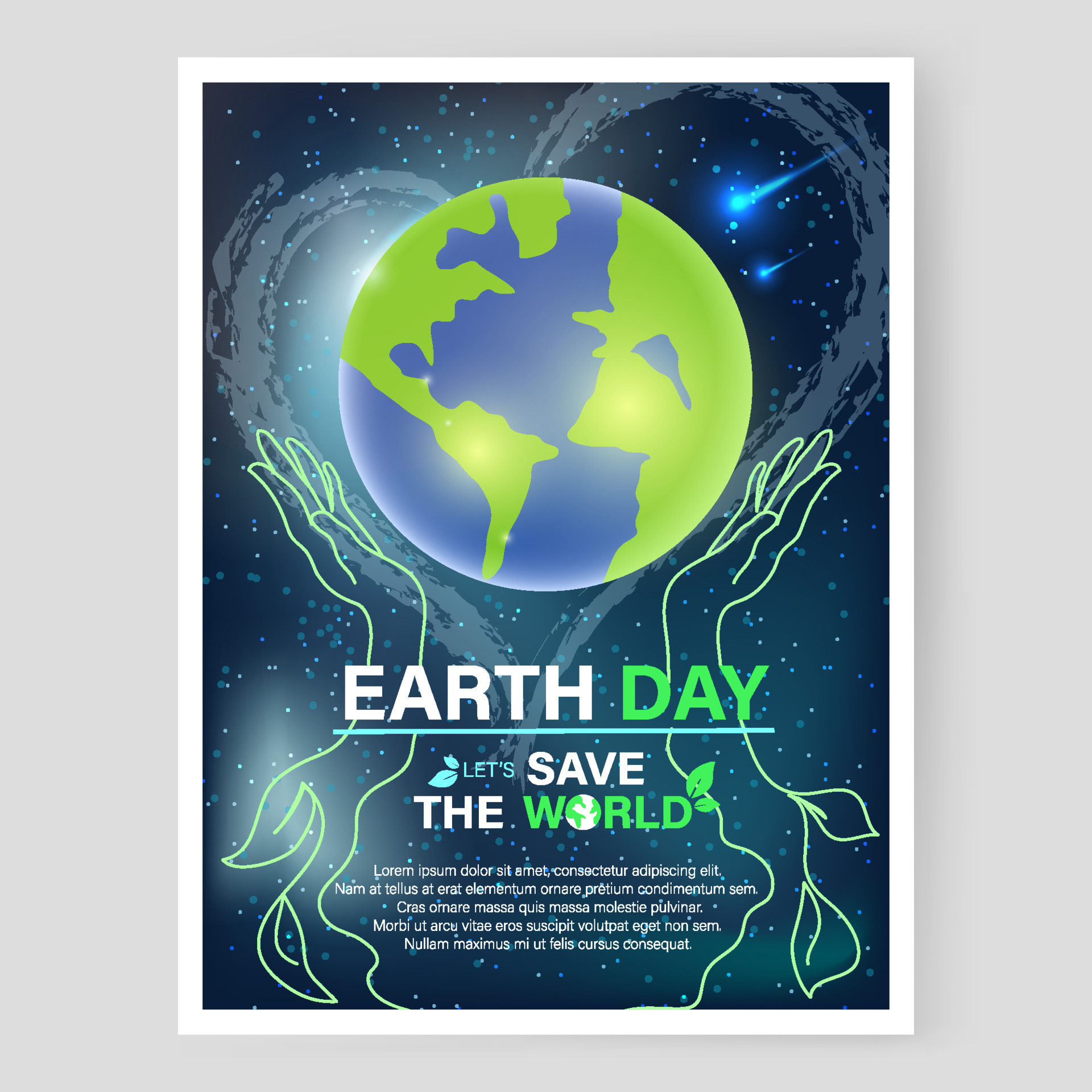 Earth Day Poster 6081978 Vector Art at Vecteezy