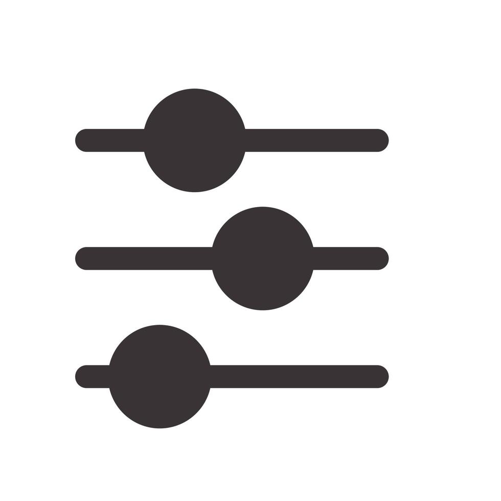 Equalizer Icon Flat 6086030 Vector Art at Vecteezy