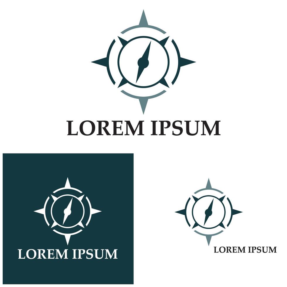 Compass Logo Template Vector Icon Illustration Design 6096359 Vector
