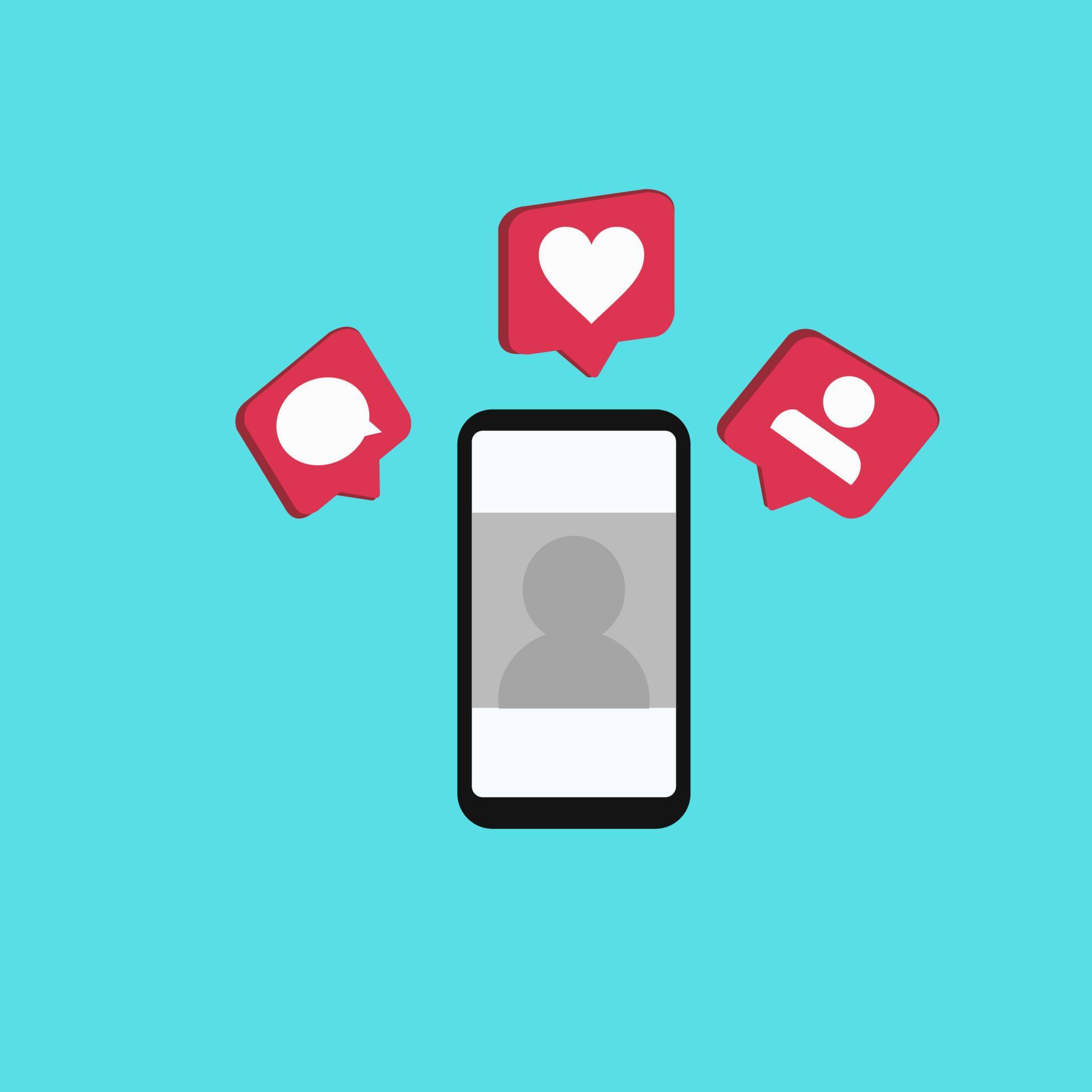 Notification icon. Inbox messages. New message notification icon ...