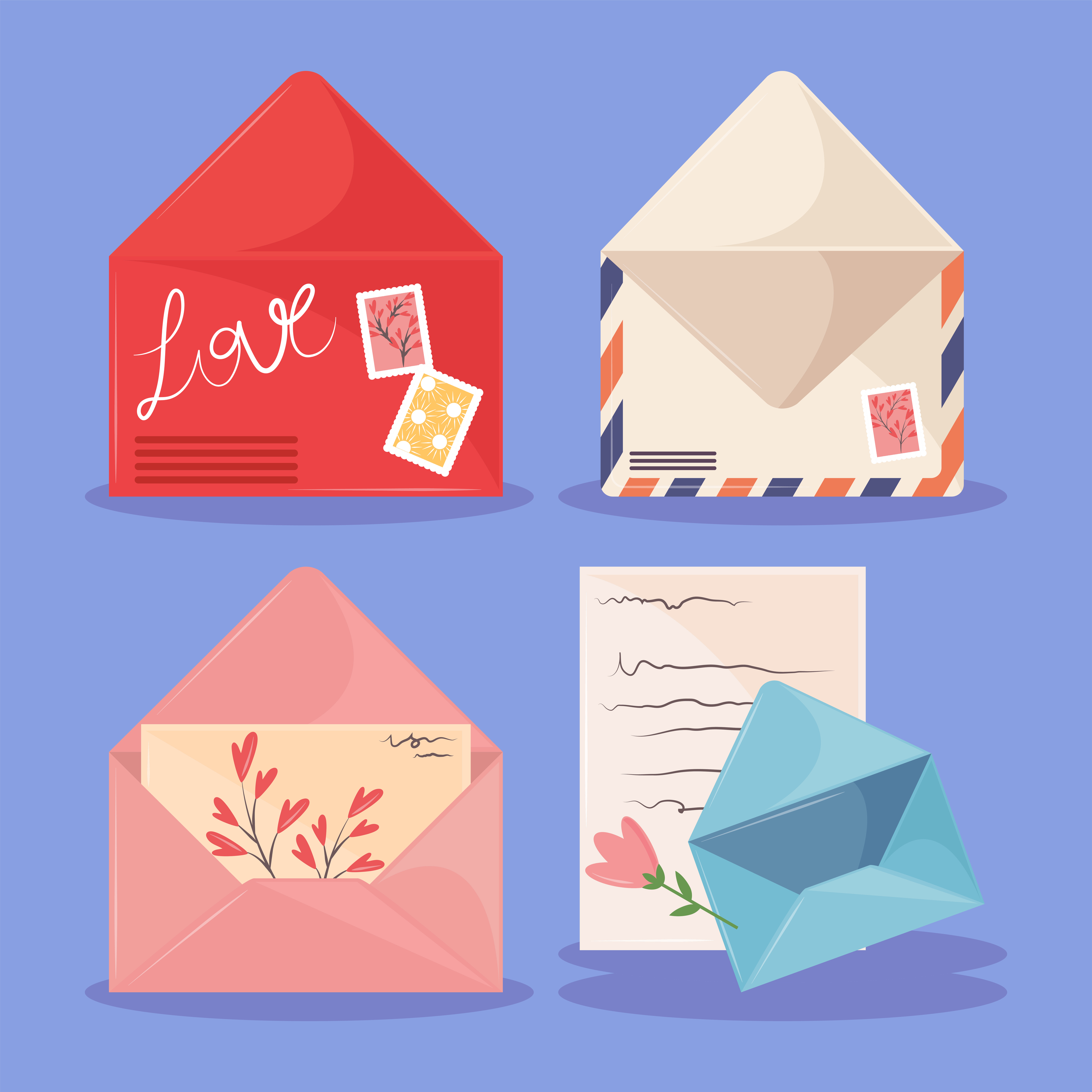Postal Mail With Stamps 6099560 Vector Art At Vecteezy postal-mail-with-stamps-6099560-vector-art-at-vecteezy